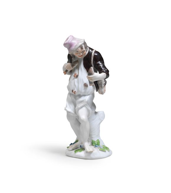 Bonhams : A Meissen figure of a drunken fisherman, circa 1745-50