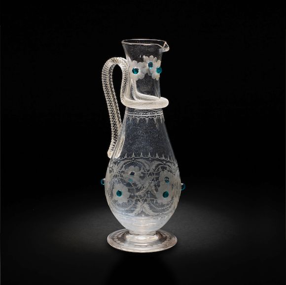 Bonhams : A rare J Defries and Sons 'jewelled' and engraved ewer, circa ...