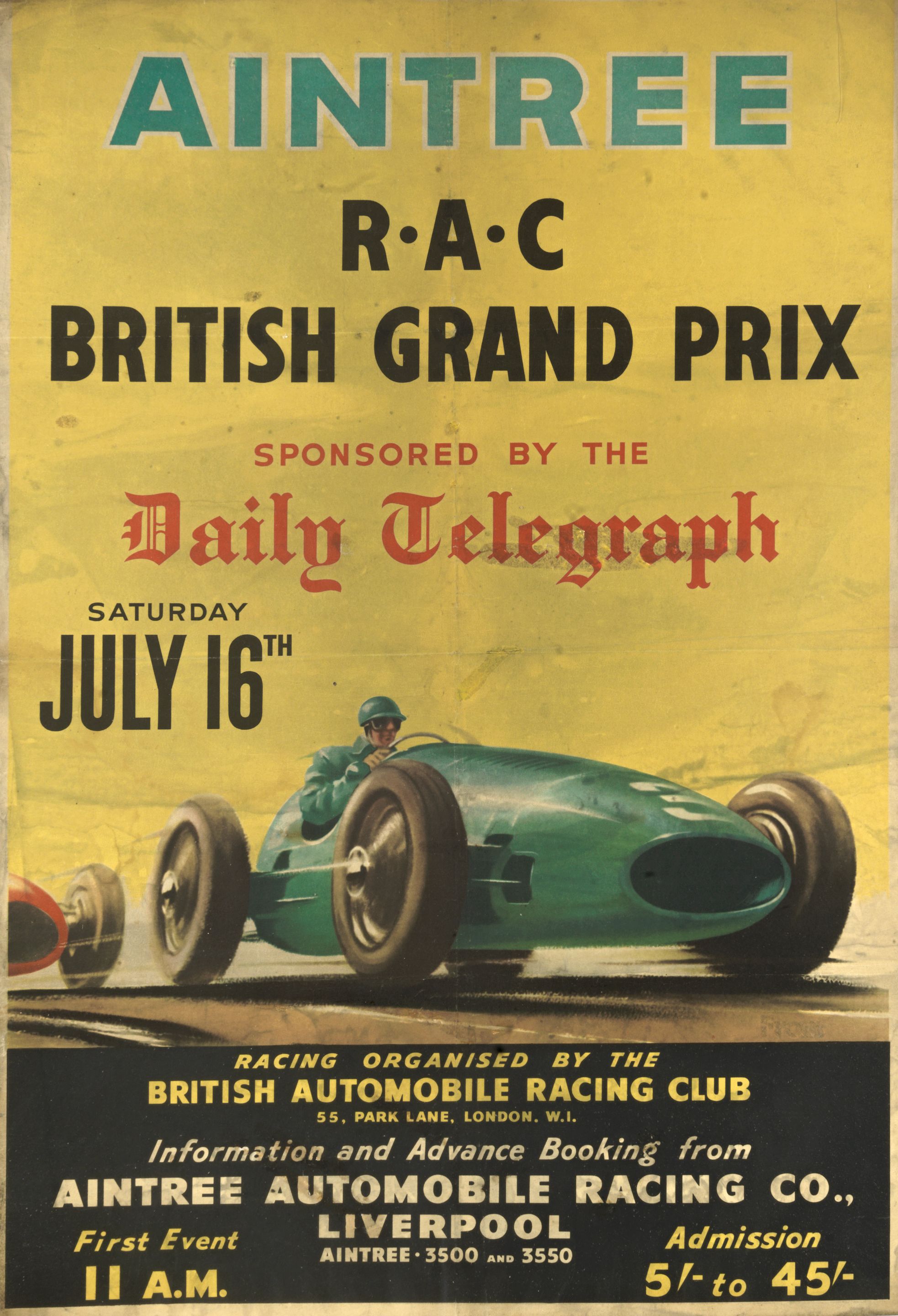 Bonhams Cars : A comprehensive collection of British Grand Prix posters ...