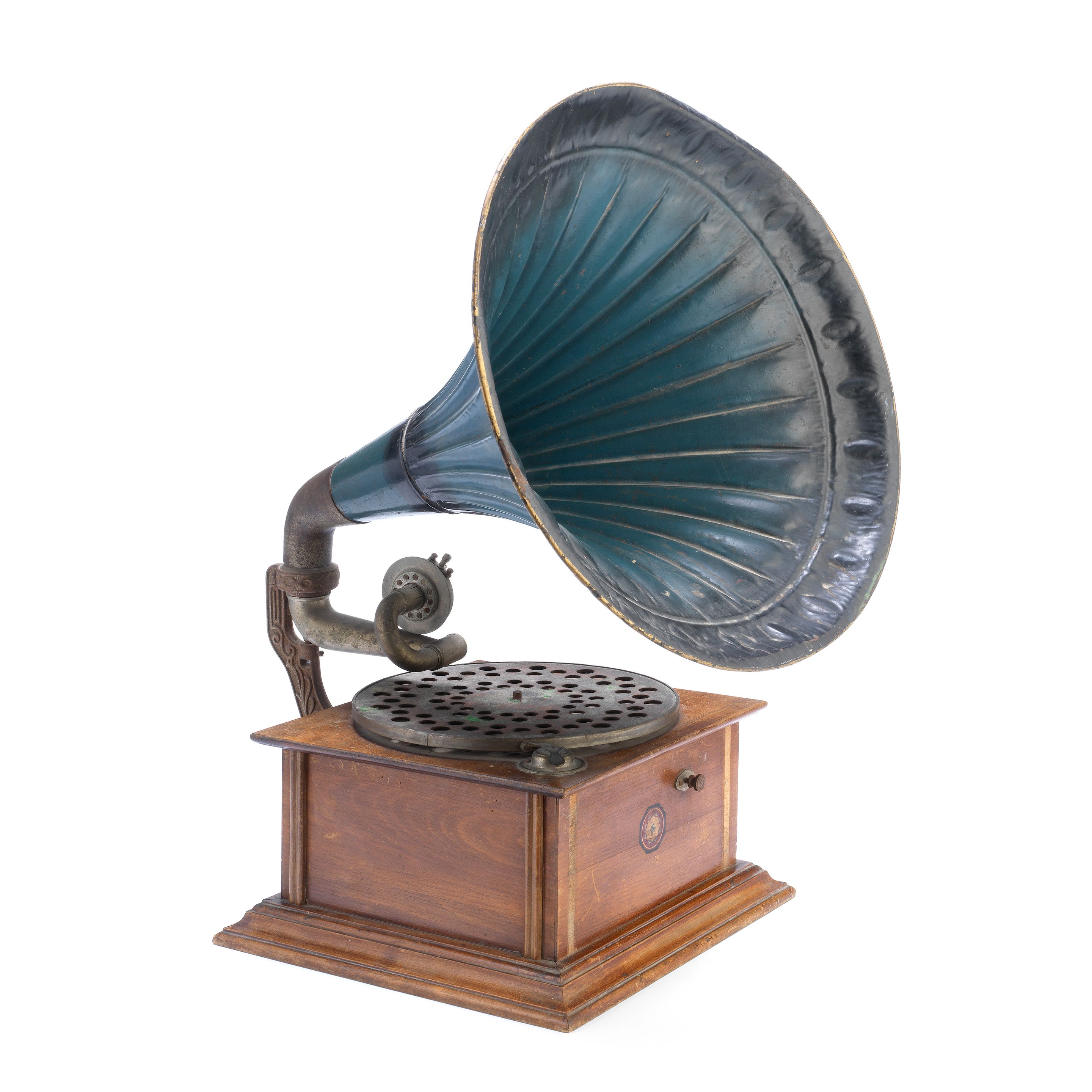 Bonhams : John Peel A Vintage Horn Gramophone, first half 20th Century,