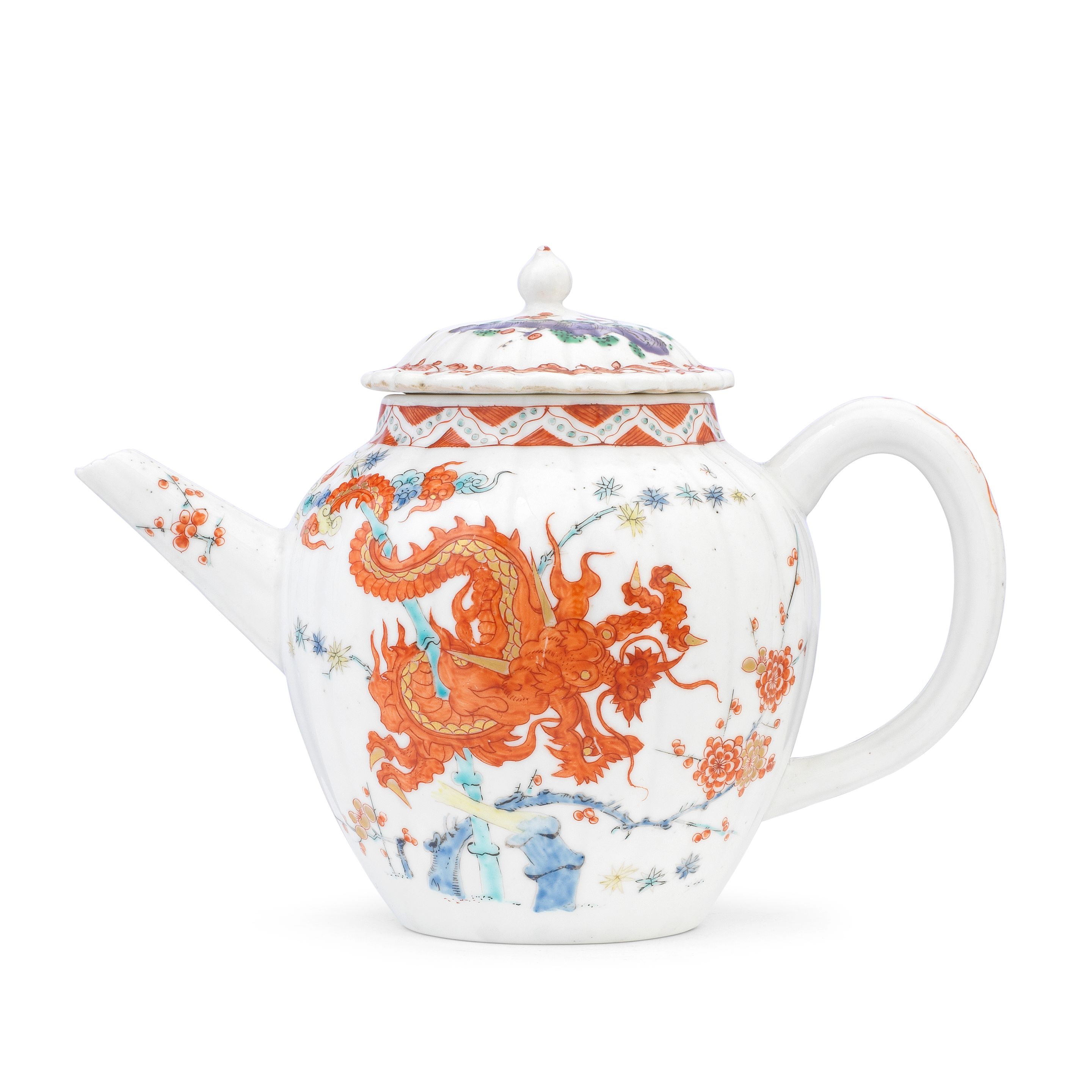Bonhams : A rare Chelsea teapot and a cover, circa 1750