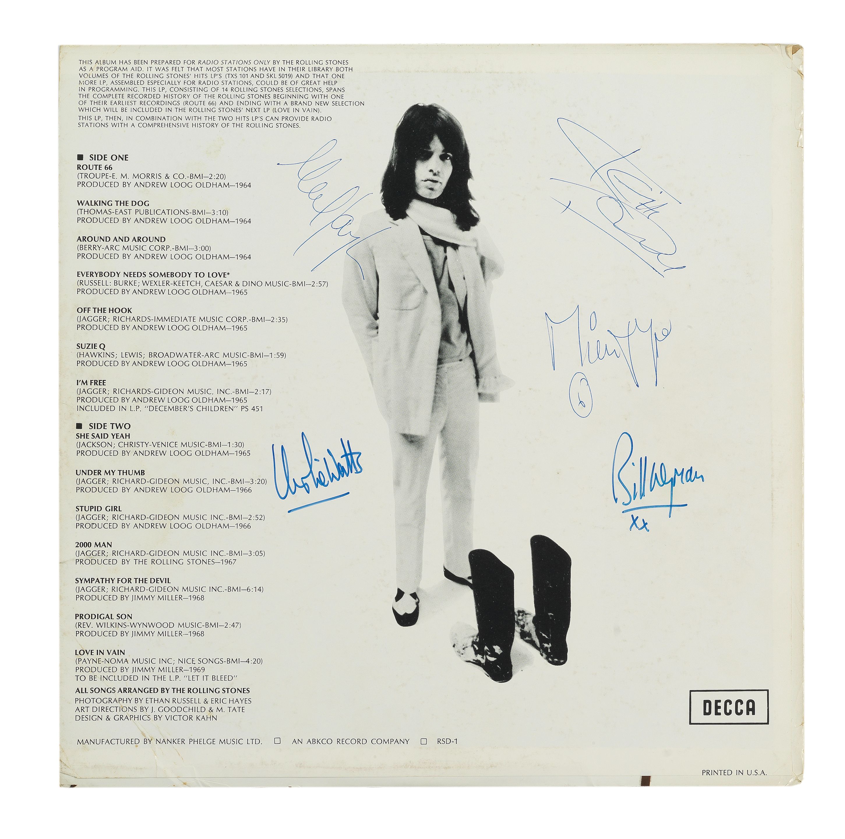 Bonhams : The Rolling Stones An Autographed Copy Of The Rare ...