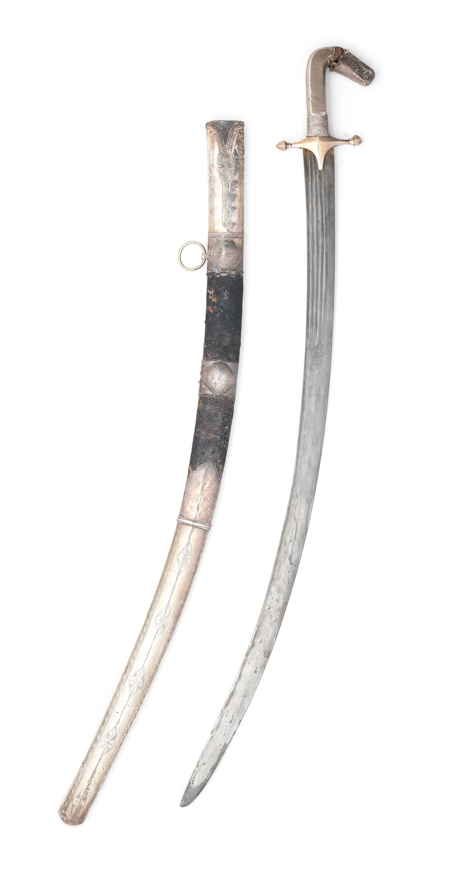 Bonhams : A silver-mounted steel sword (saif) Arabian Peninsula, 19th ...