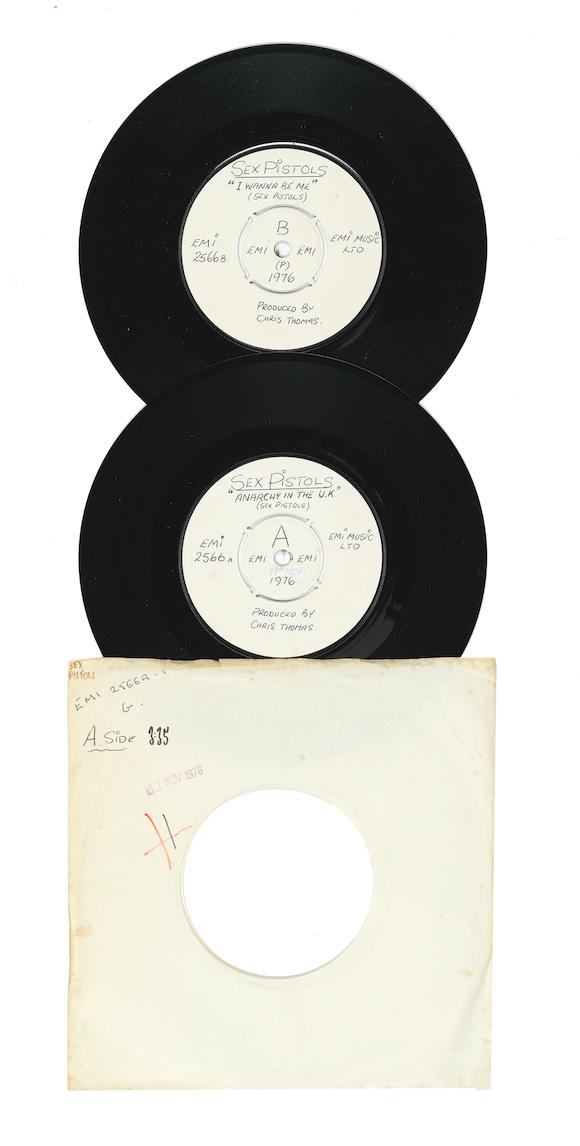 Bonhams Sex Pistols Test Pressings Of The Single Anarchy In The Uki