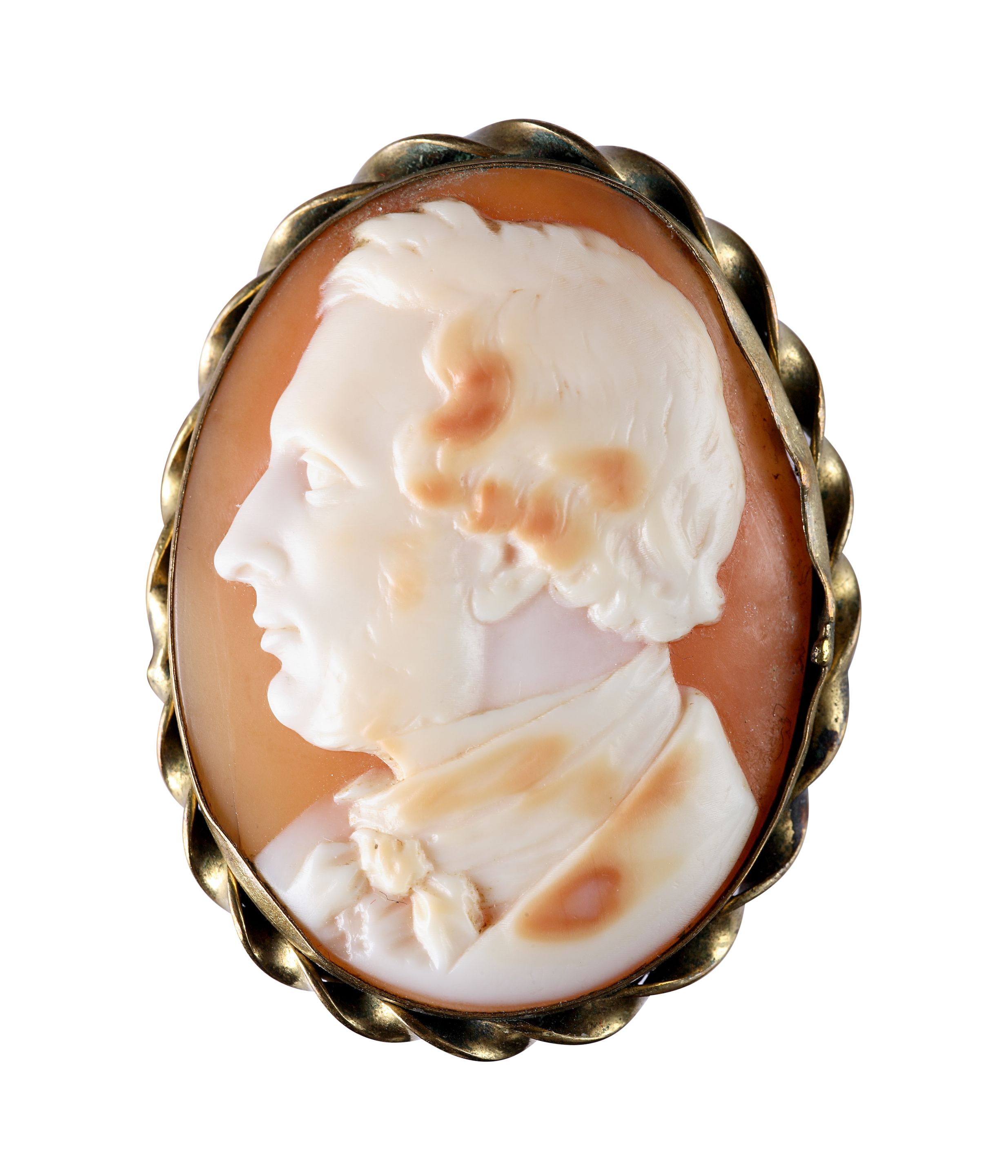 Bonhams : A shell cameo brooch, mid-19th century