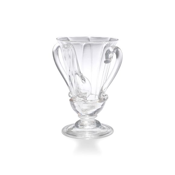 Bonhams : A rare moulded posset or syllabub glass, second quarter 18th ...