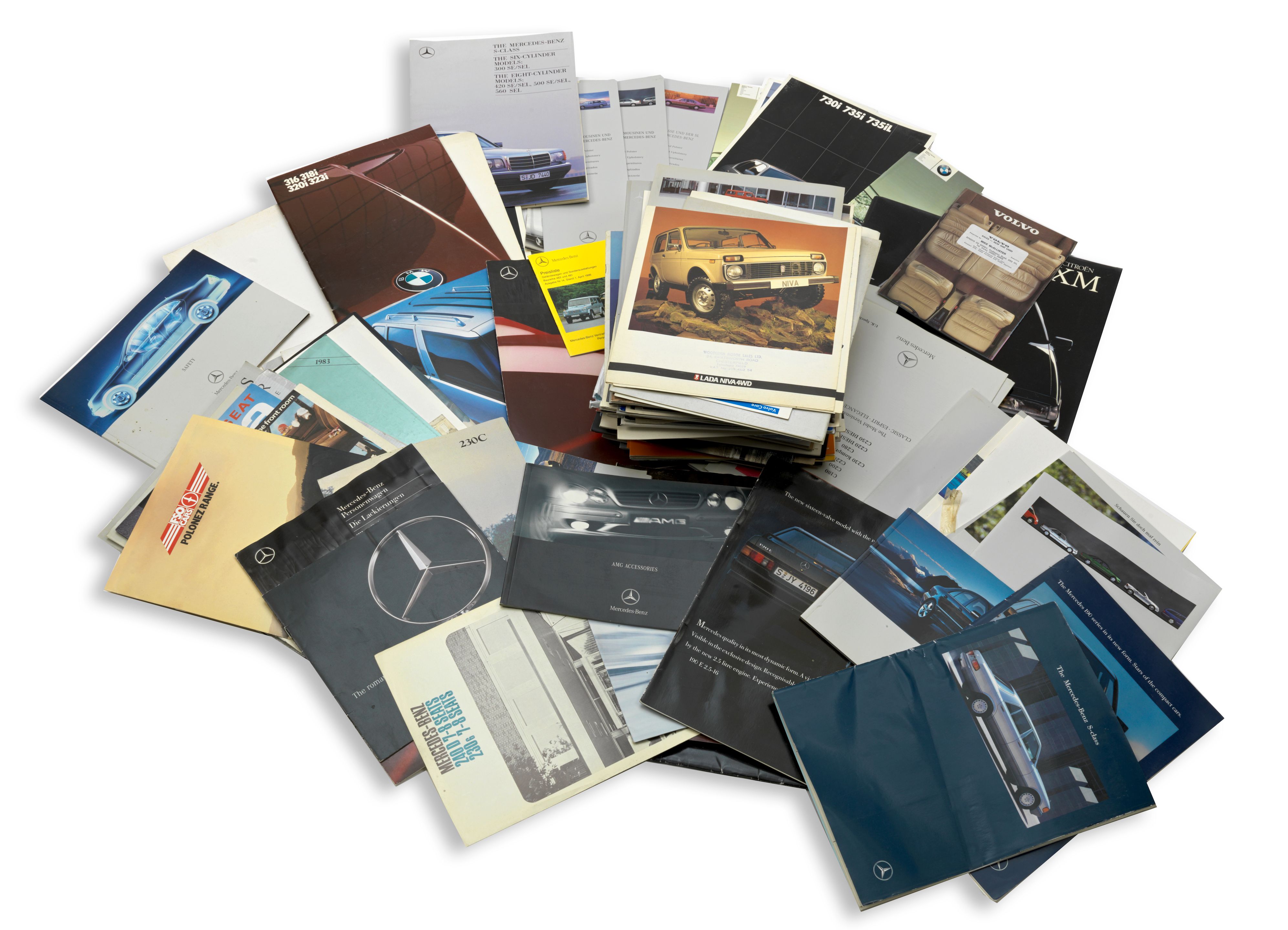 Bonhams Cars : Assorted sales brochures and ephemera for European ...