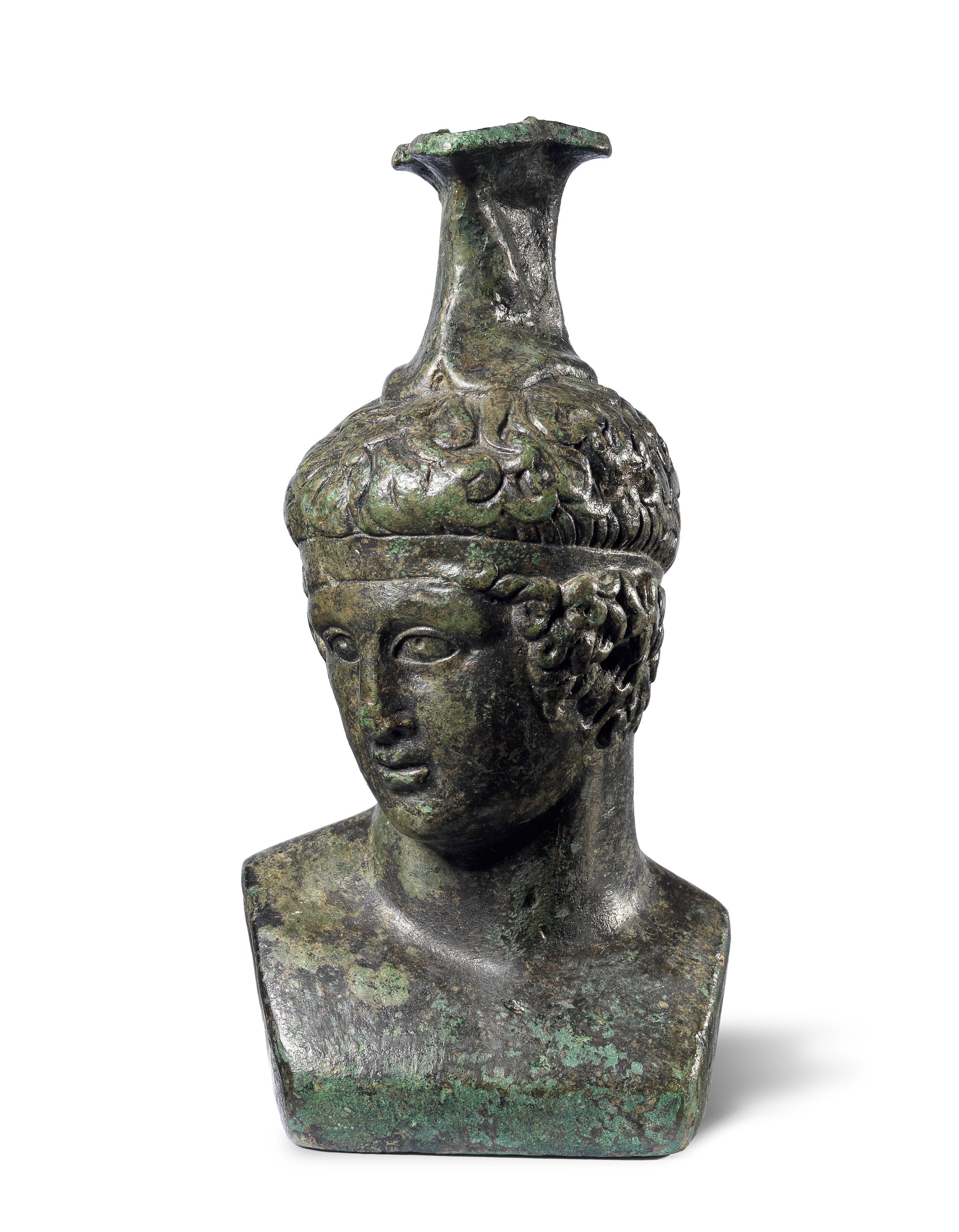 ROMAN BALSAMARIUM IN THE FORM OF A BUST - auctions & price archive