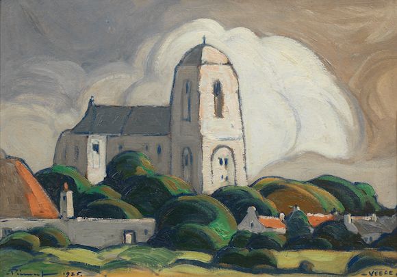 Bonhams : Jacob Hendrik Pierneef (South African, 1886-1957) Veere (framed)