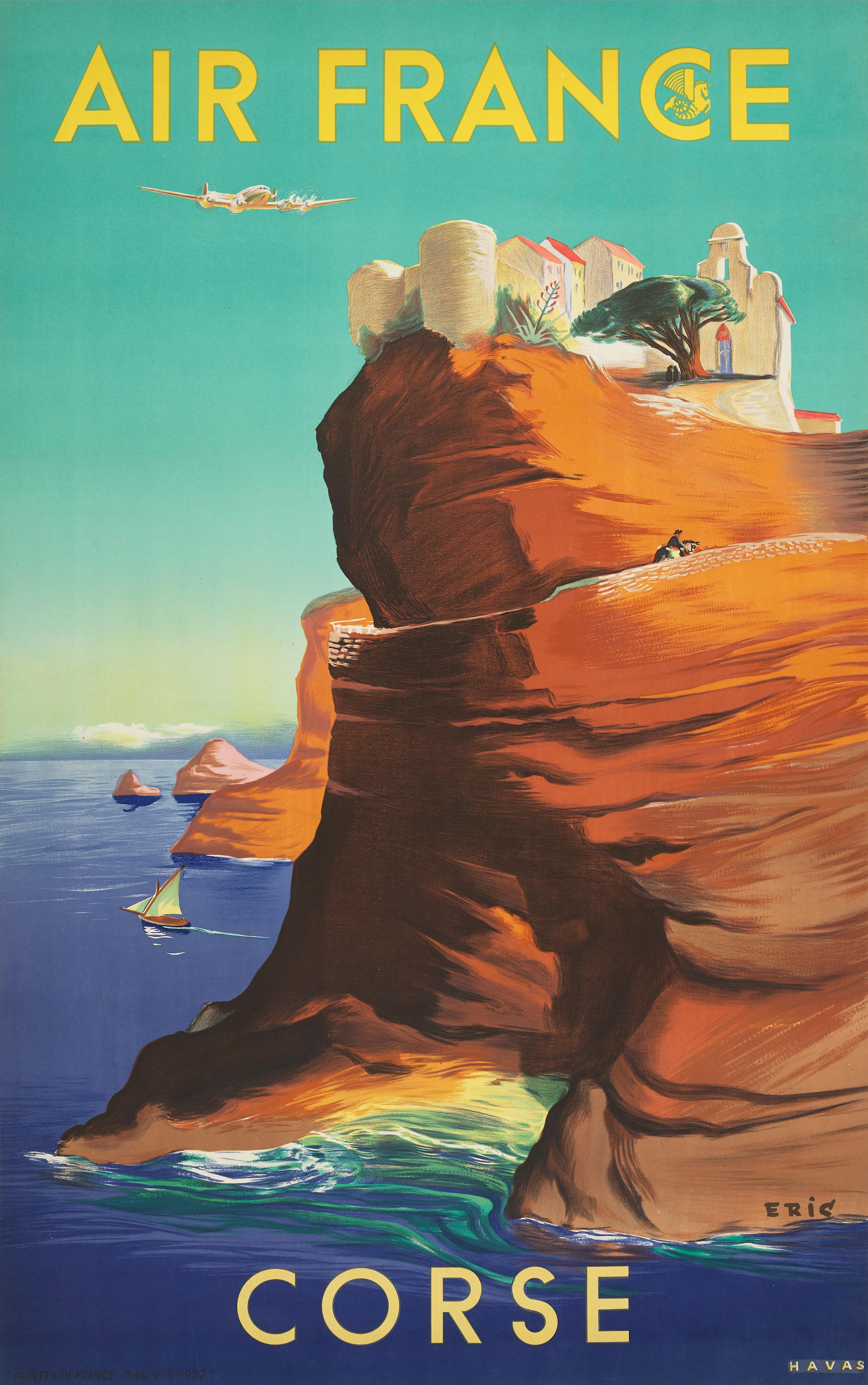 Bonhams : ERIC (RAOUL ERIC CASTEL) (1915-1997) AIR FRANCE, CORSE