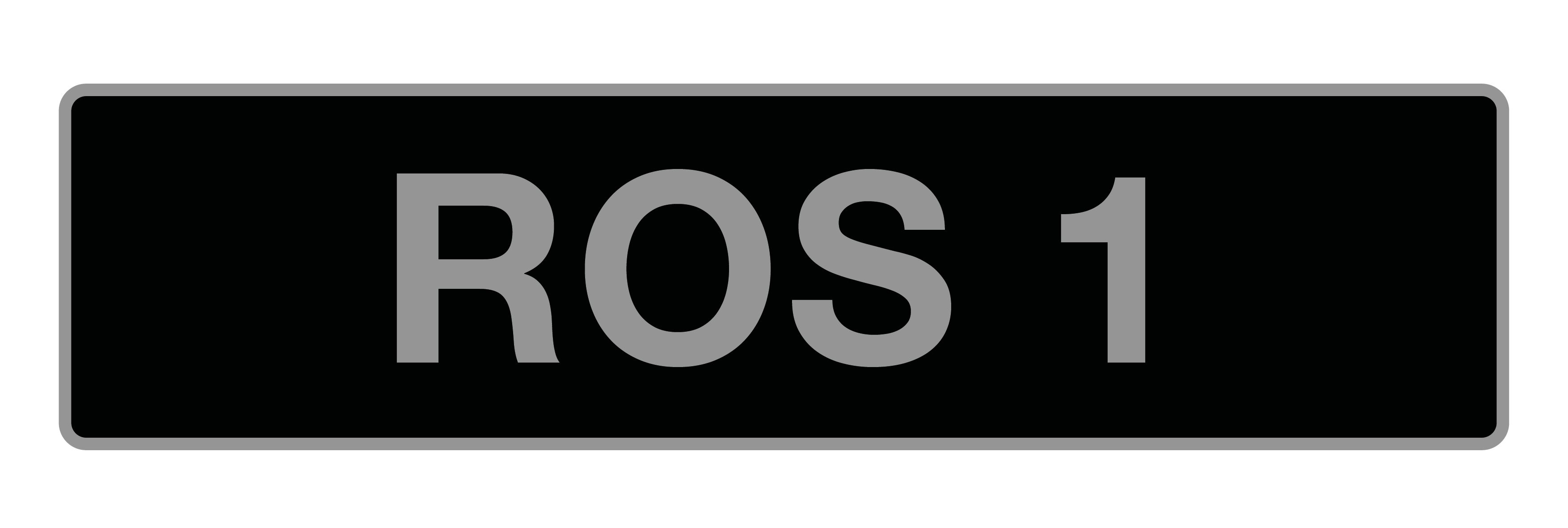 Bonhams Cars : 'ROS 1', UK Vehicle Registration Number,