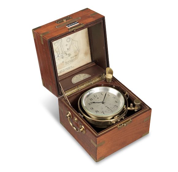 Bonhams : A 20th century American brass-bound mahogany two-day marine ...