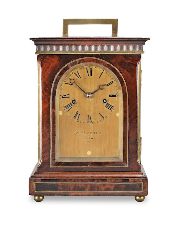 Bonhams : An interesting mid 19th century brass inlaid mahogany travel ...