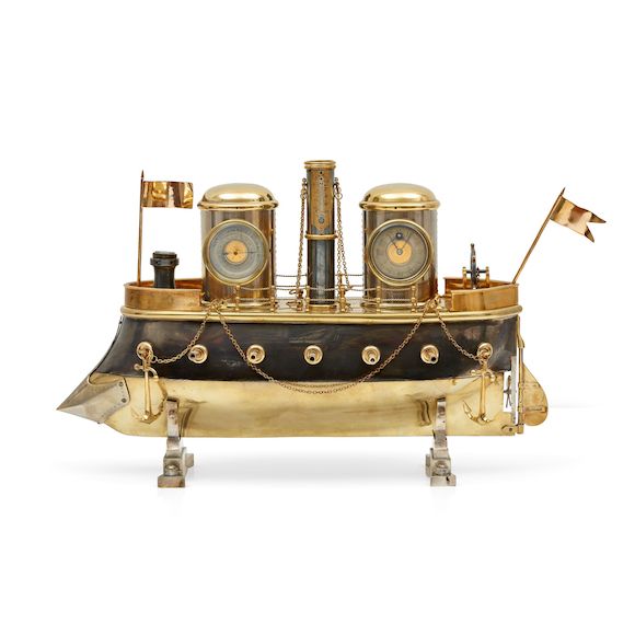Bonhams : A rare late 19th century French automata combination ...