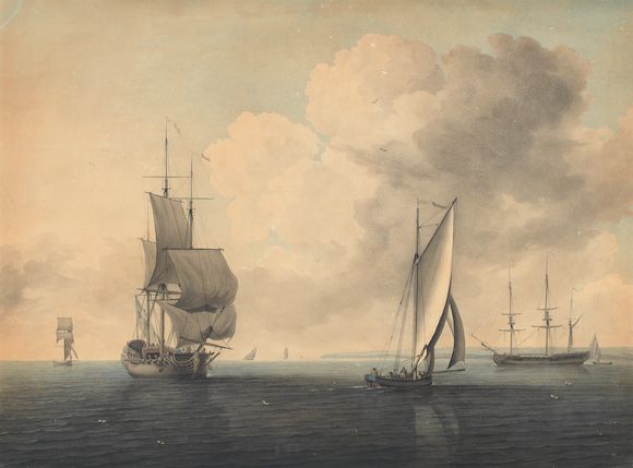 Bonhams : Attributed to Charles Brooking (London 1723-1759) A sloop-of ...