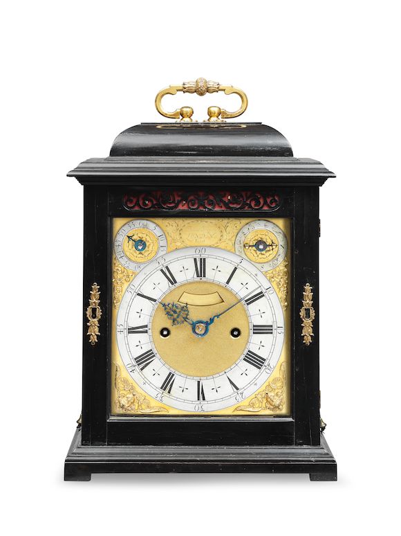 Bonhams : A FINE AND RARE LATE 17TH CENTURY 'PHASE TWO' EBONY CASED ...