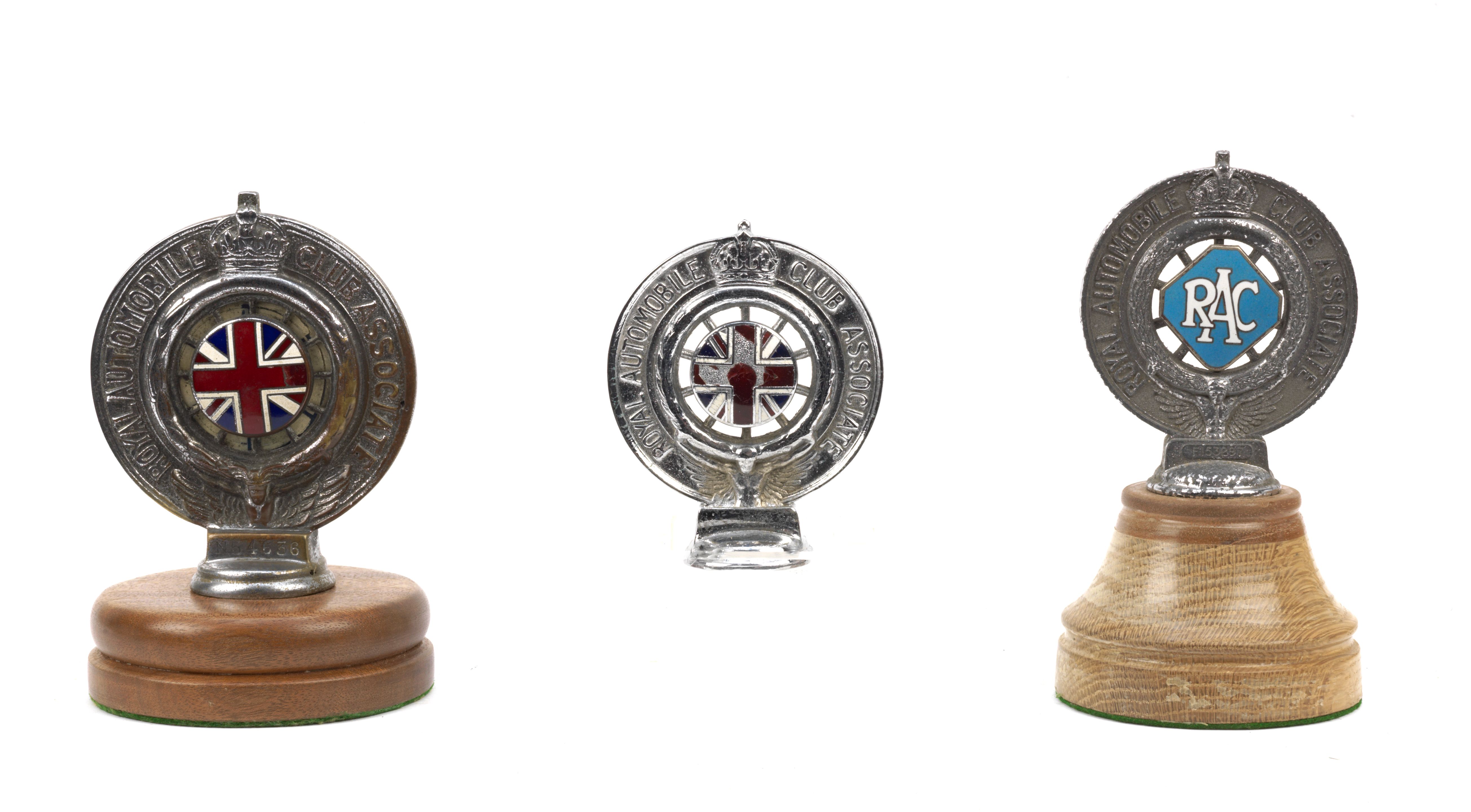 Bonhams Cars : Three pre-War RAC Associate badges, ((3))