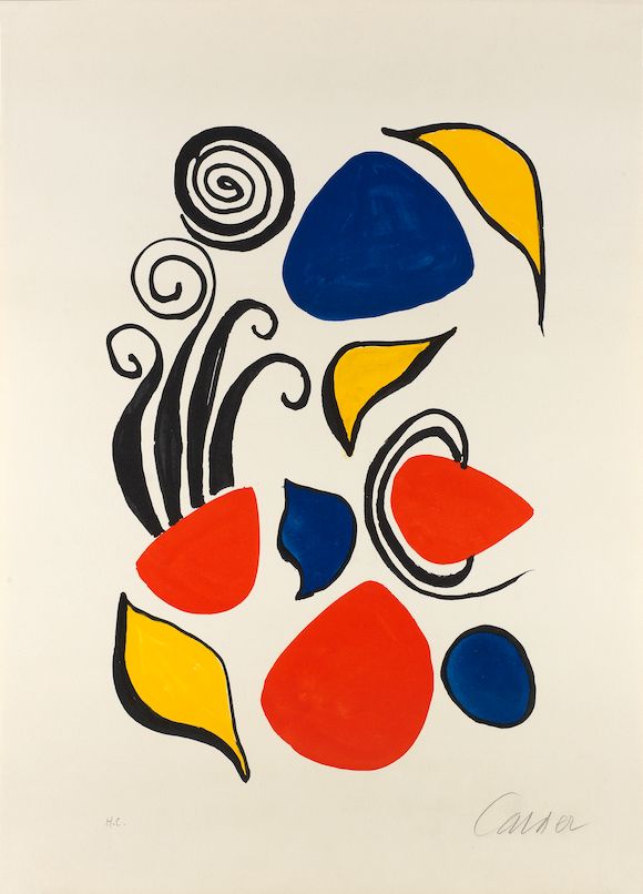 Bonhams : Alexander Calder (American, 1898-1976) Volute Lithograph ...