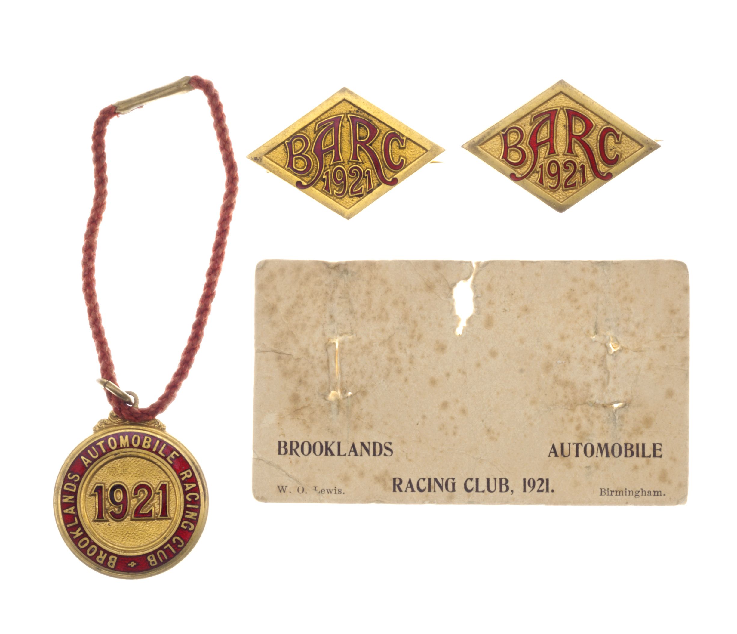 Bonhams Cars : A set of three BARC Brooklands member's and guest's ...