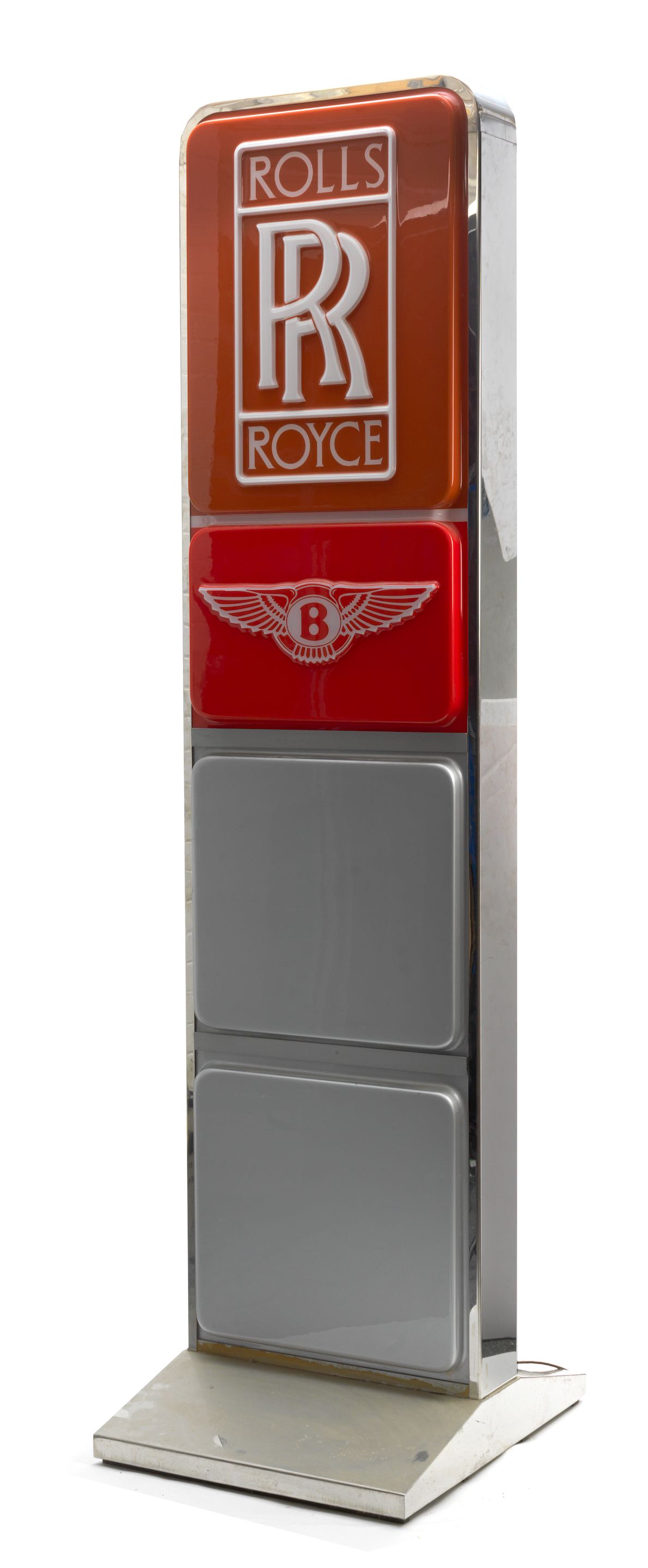 Bonhams Cars : A large Rolls Royce and Bentley illuminated showroom sign,