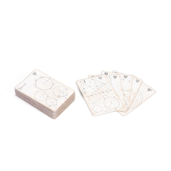 Bonhams : A RARE COMPLETE SET OF JAMES MOXON GEOMETRICAL PLAYING CARDS ...