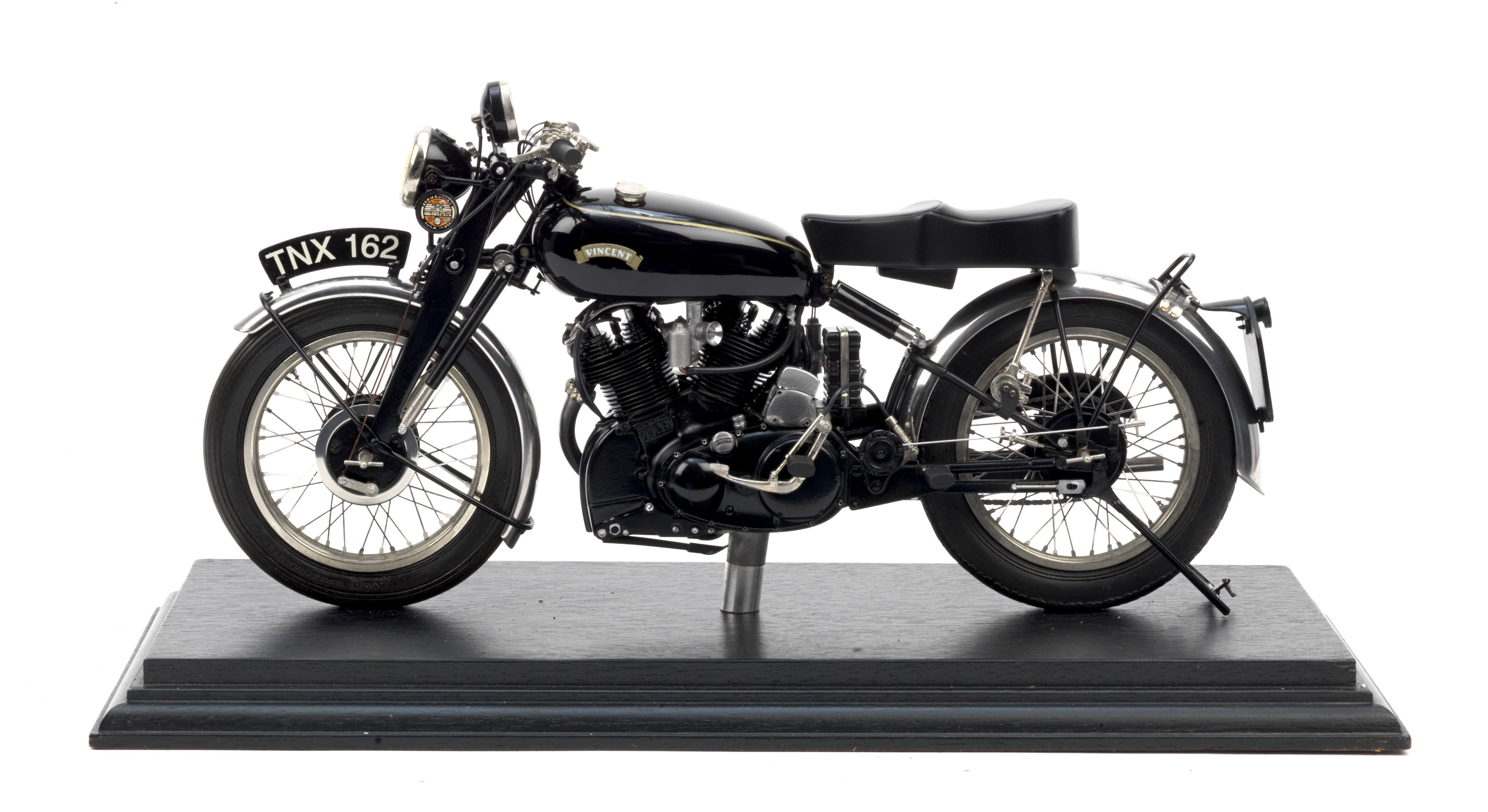 Bonhams Cars : A 1:9 scale hand-built model of a 1950 Vincent 'Black ...