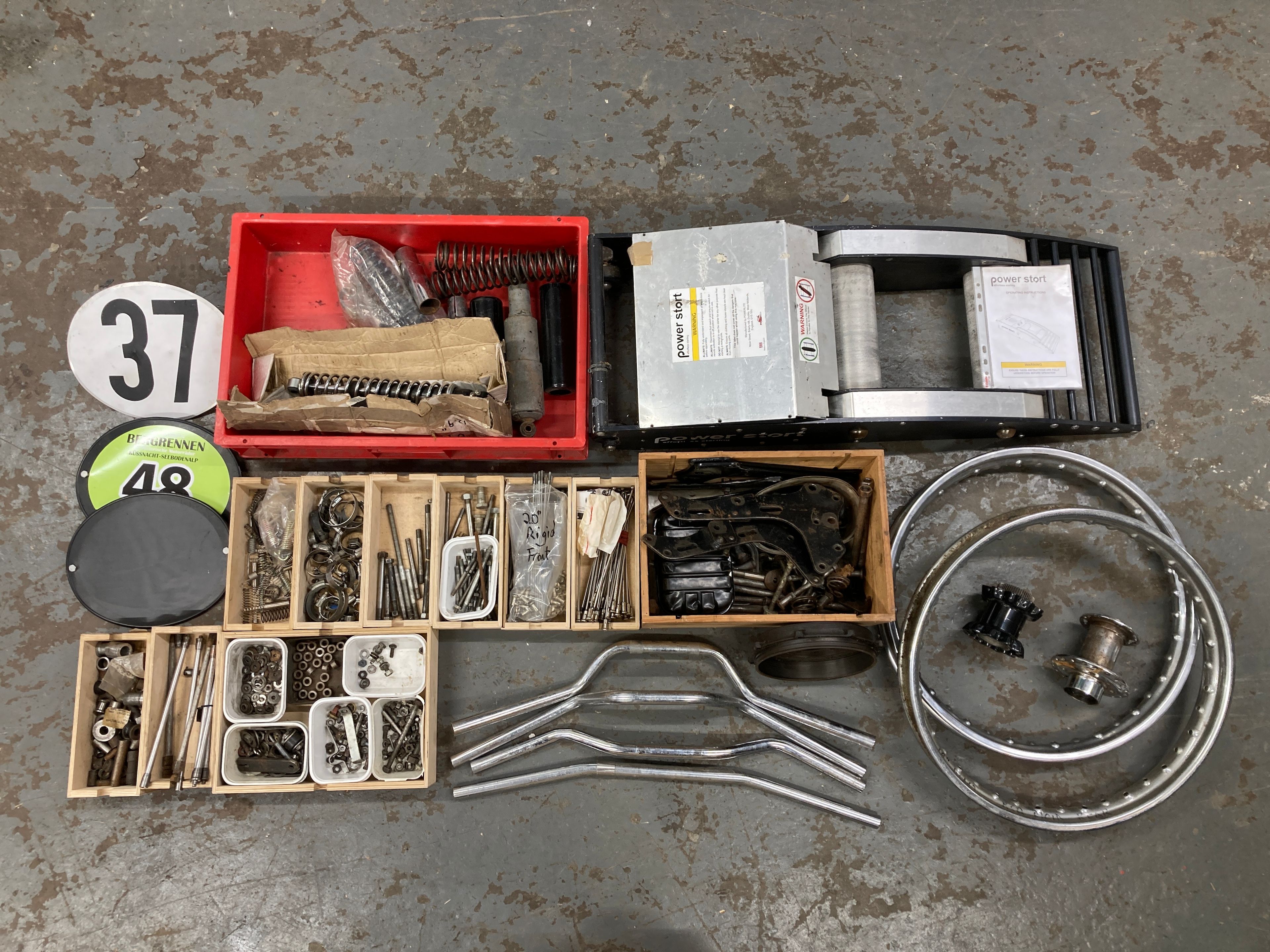 Bonhams Cars : A Powerlite 'Powerstart' motorcycle starting rollers ((Qty))