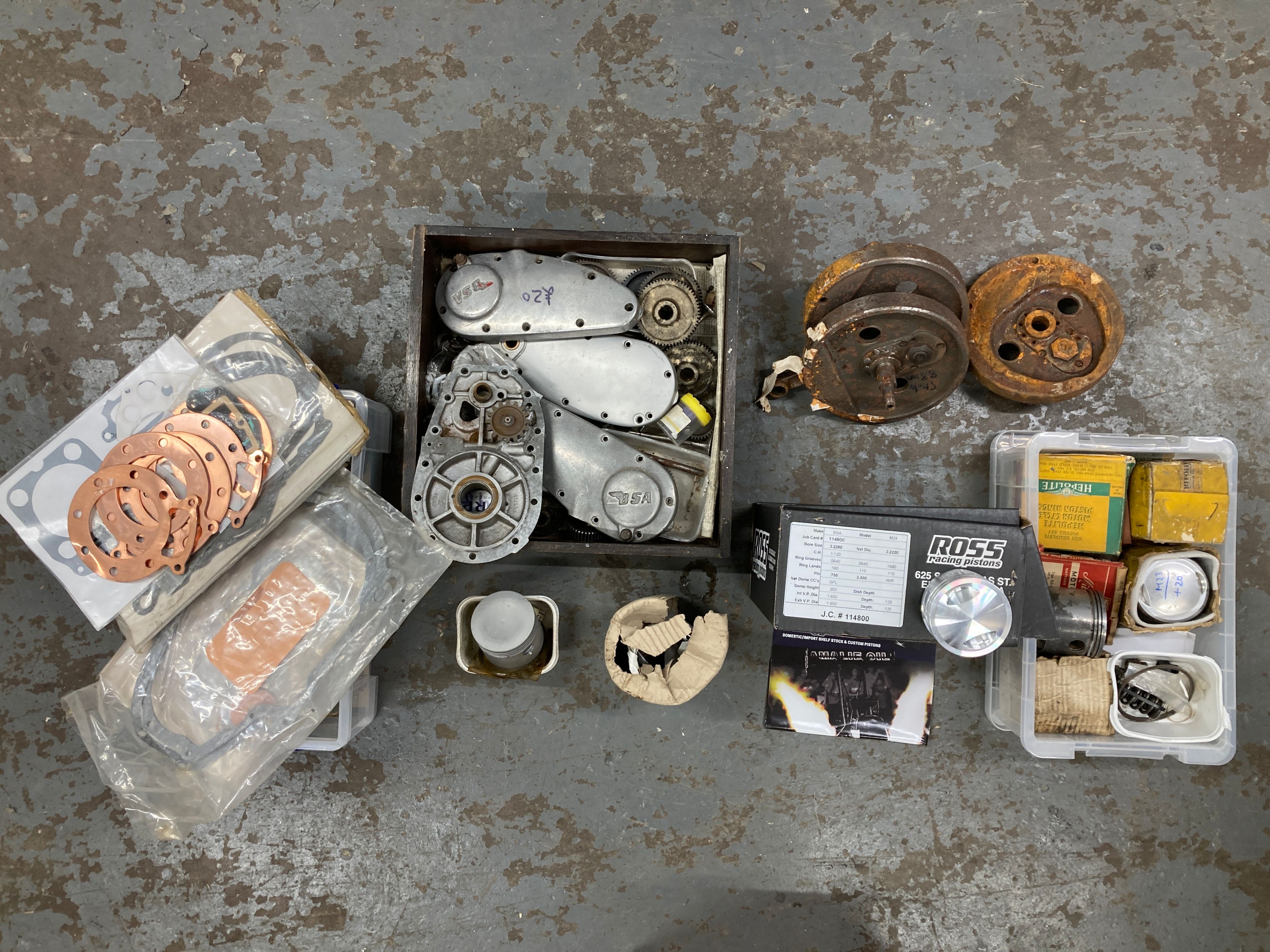 Bonhams Cars : A quantity of BSA related spares ((Qty))