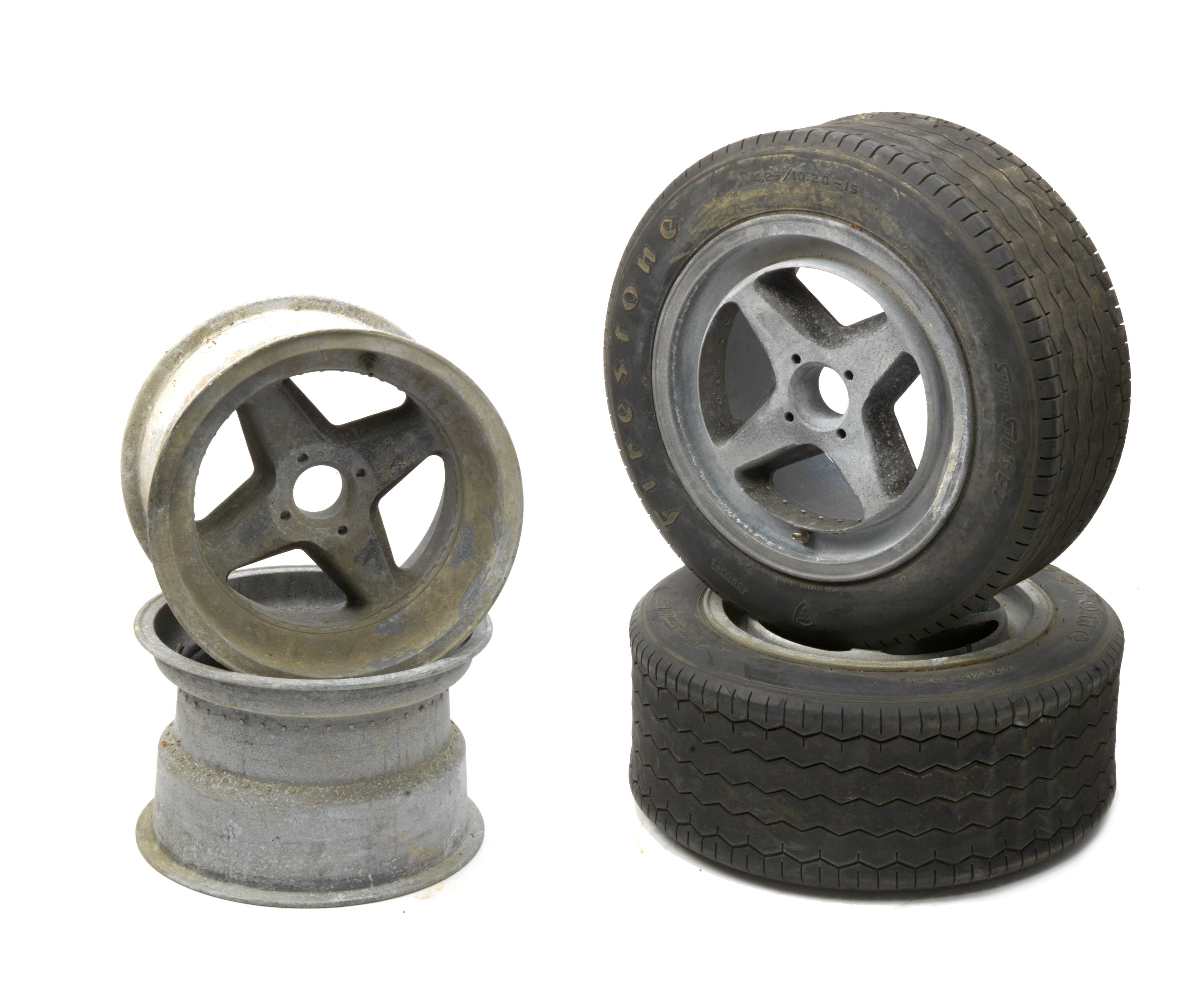 Bonhams Cars : A set of magnesium 4-spoke wheels believed from the ex ...