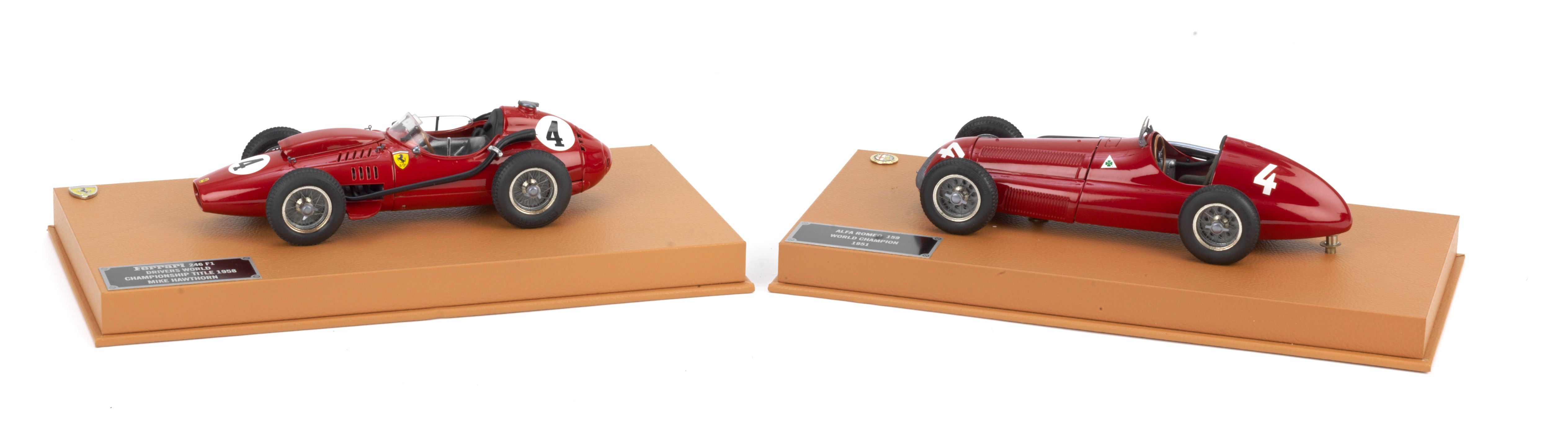 Bonhams Cars : Two boxed 1:20 scale Alfa Romeo and Ferrari Grand Prix ...
