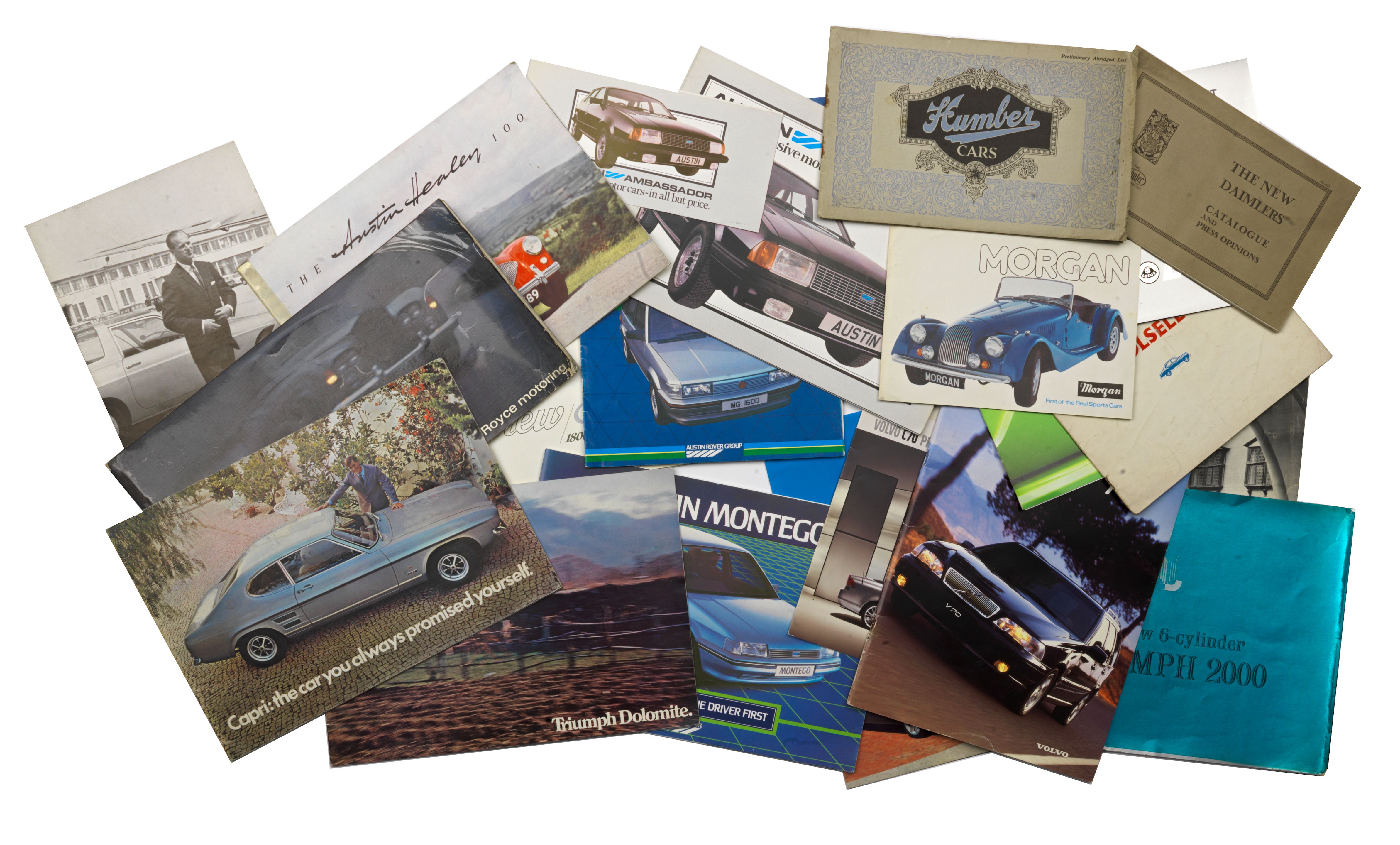 Bonhams Cars : Assorted motor car sales brochures for British marques ...