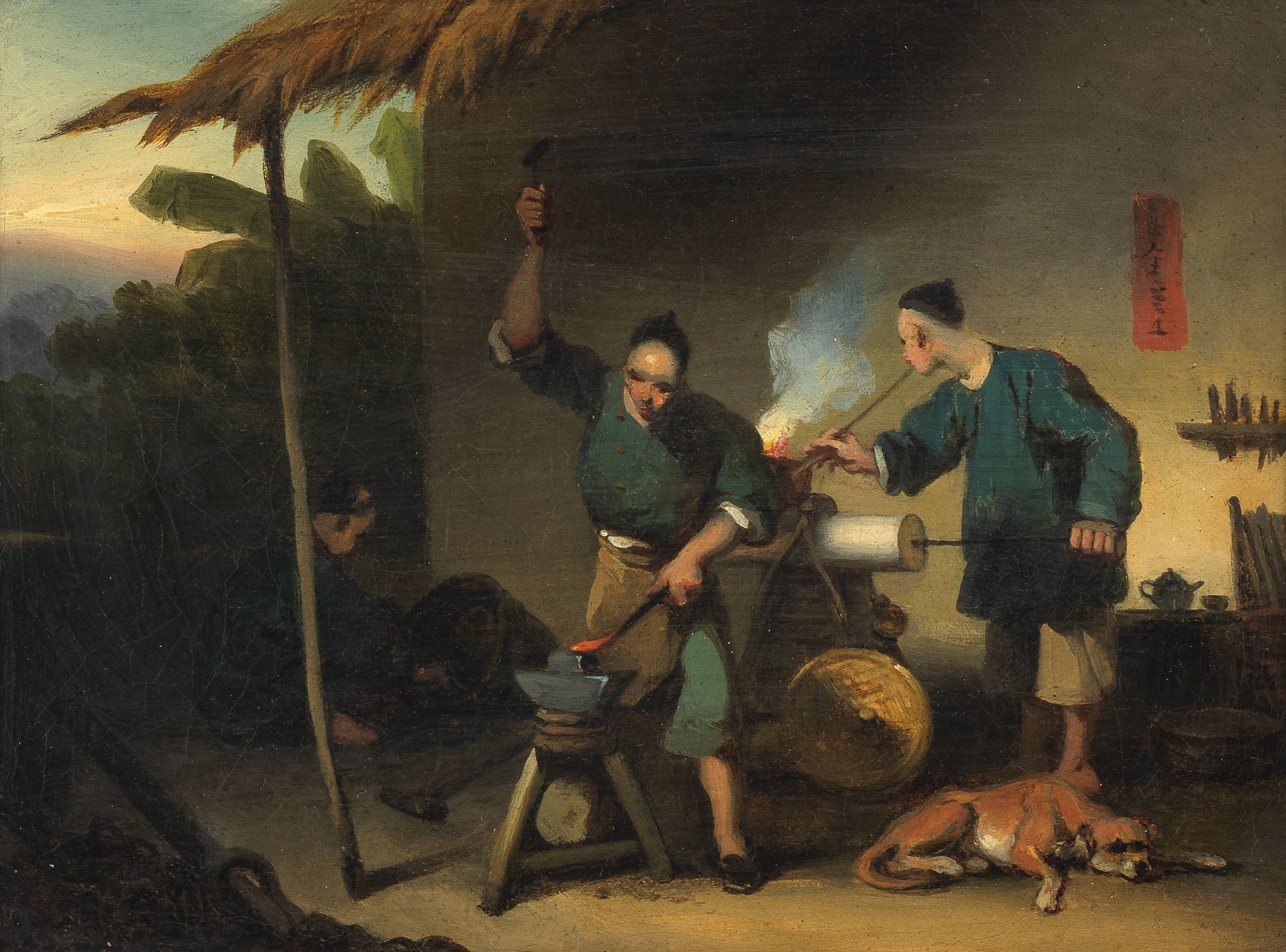 Bonhams : George Chinnery (London 1774-1852 Macau) A Chinese blacksmith ...