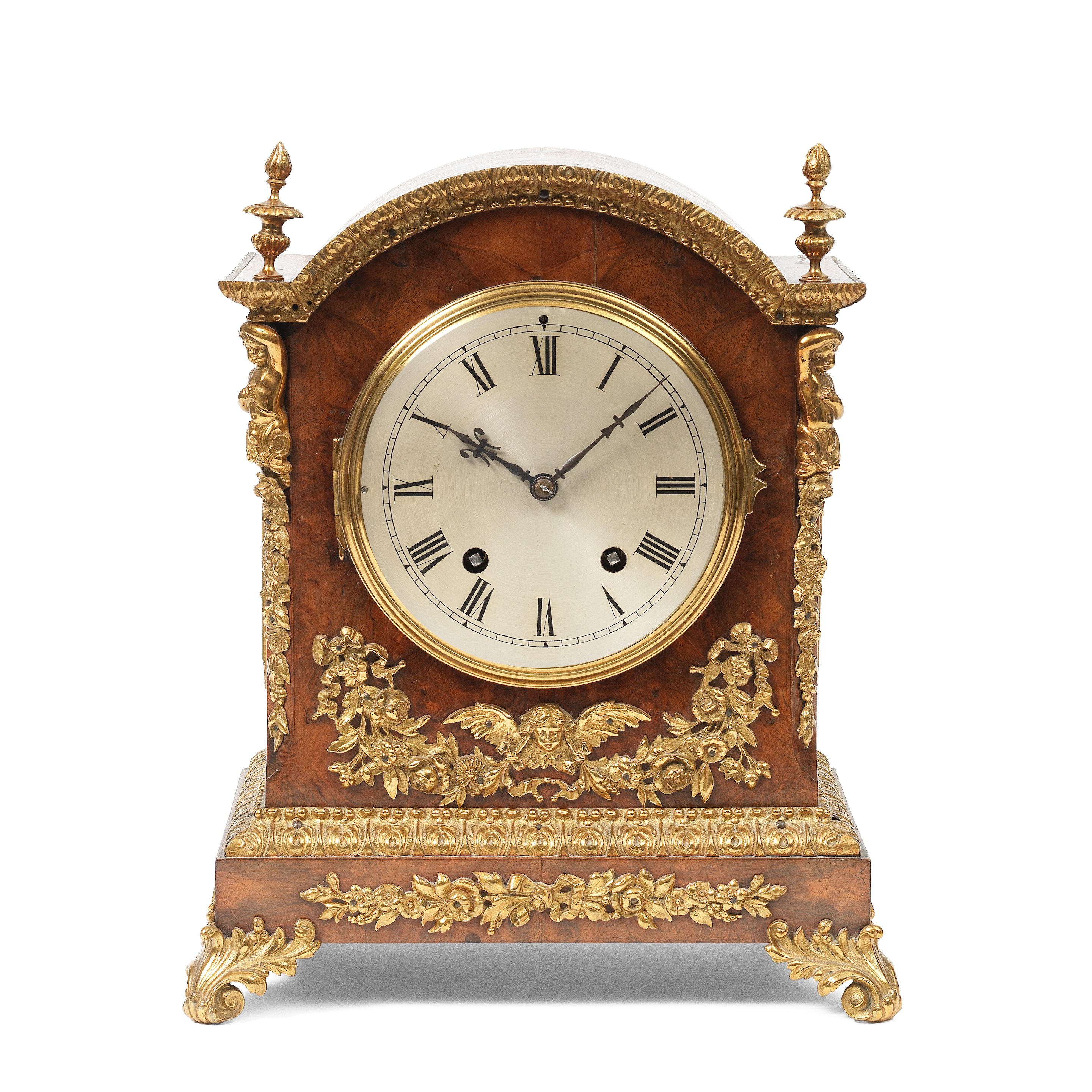 Bonhams : An early 20th century German walnut and gilt mounted German ...