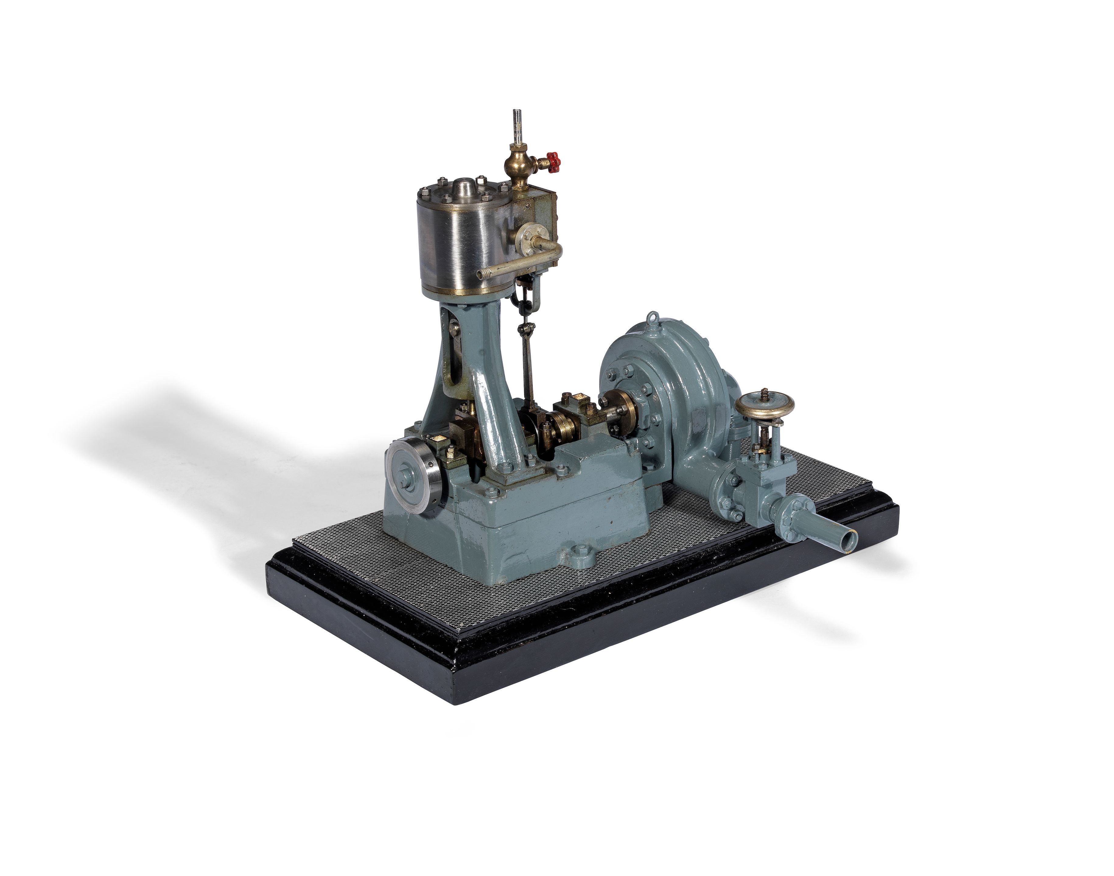 Bonhams : A MODEL SINGLE CYLINDER VERTICAL STEAM PUMP ENGINE, ENGLISH ...