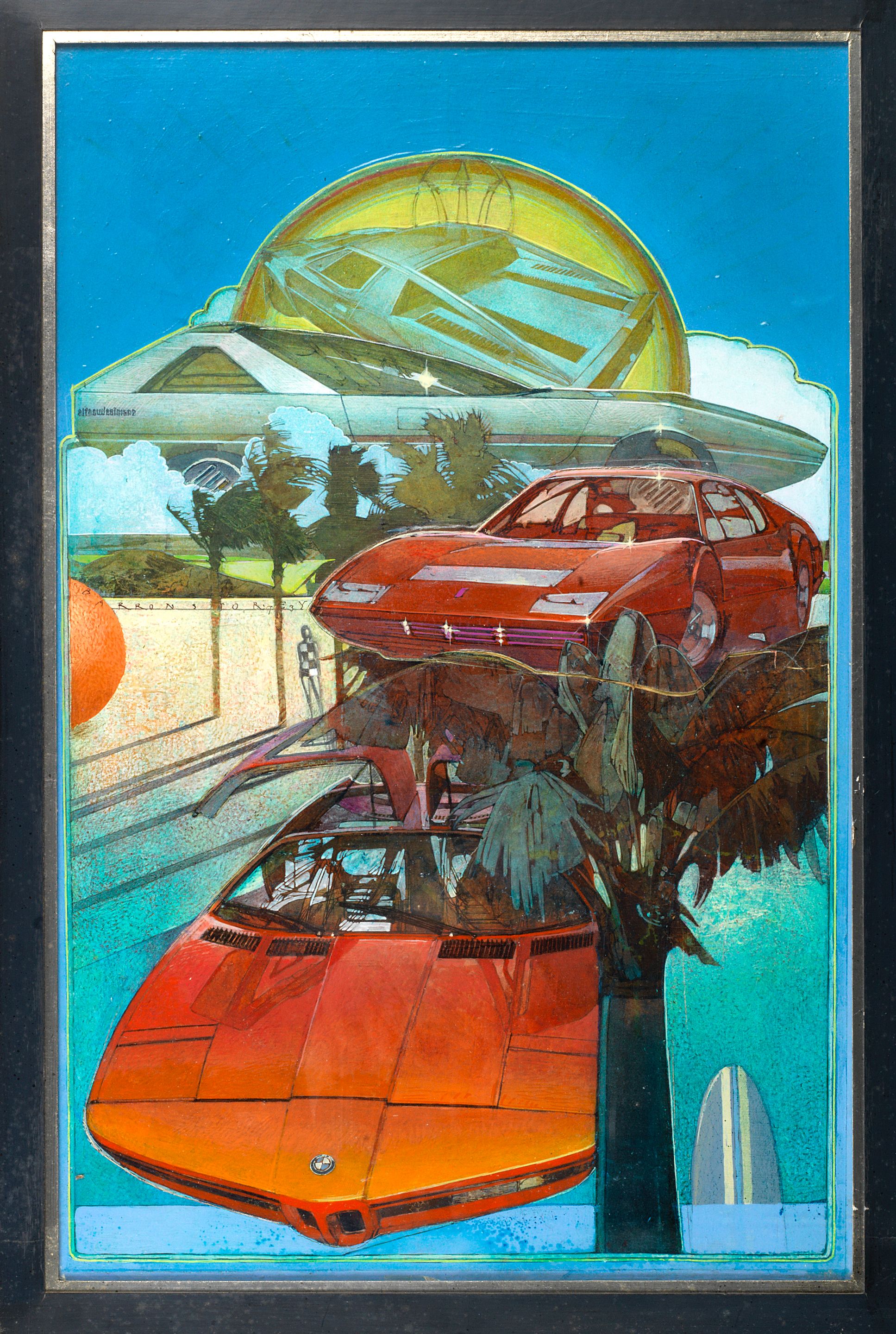 Bonhams Cars : Barron Storey (1940- ), Two motoring artworks, ((2))