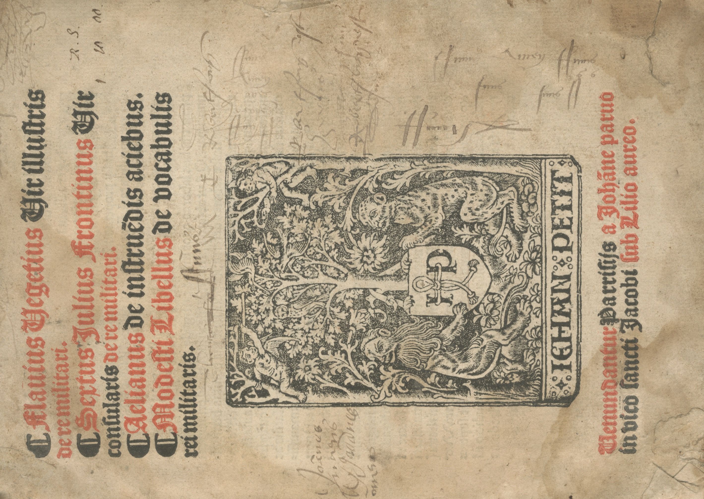 Bonhams : SCRIPTORES REI MILITARIS VEGETIUS RENATUS (FLAVIUS ...