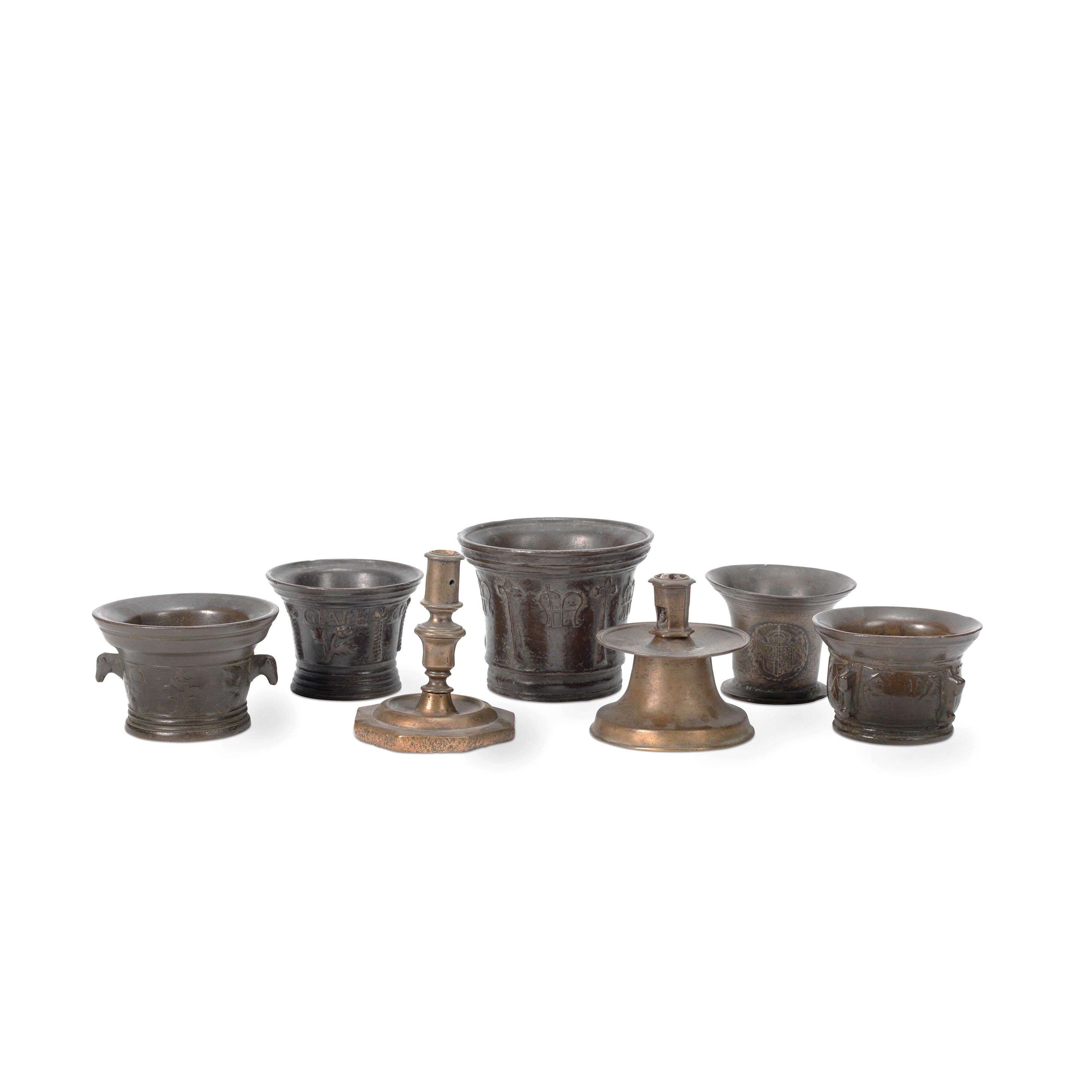 Bonhams : A collection of early metalwork comprising five bronze ...