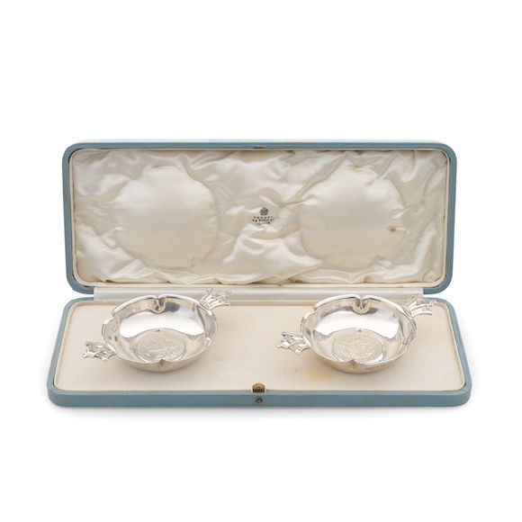 Bonhams : ROBERT EDGAR STONE FOR ASPREY: two commemorative silver ...