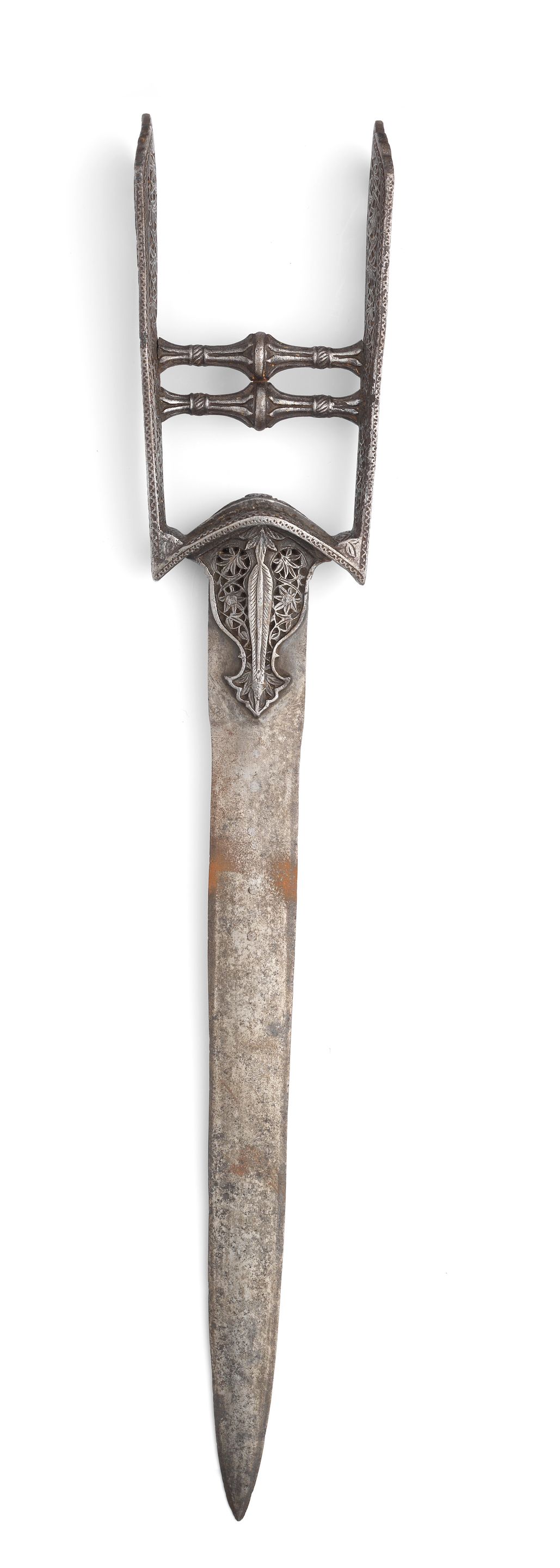 Bonhams : A rare steel push dagger (katar) probably Deccan, 16th/ 17th ...