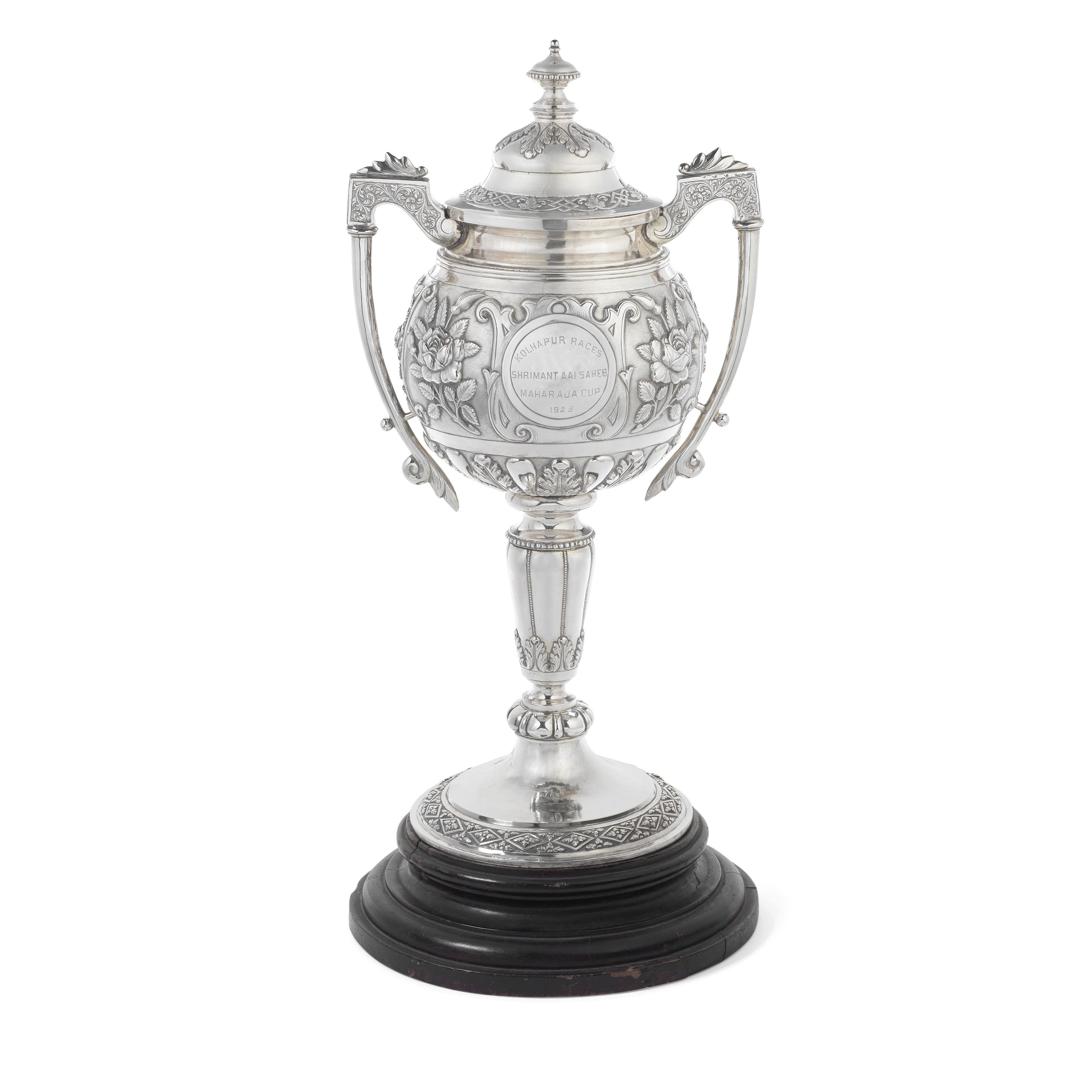 Bonhams : A large silver two-handle racing trophy cup and cover ...