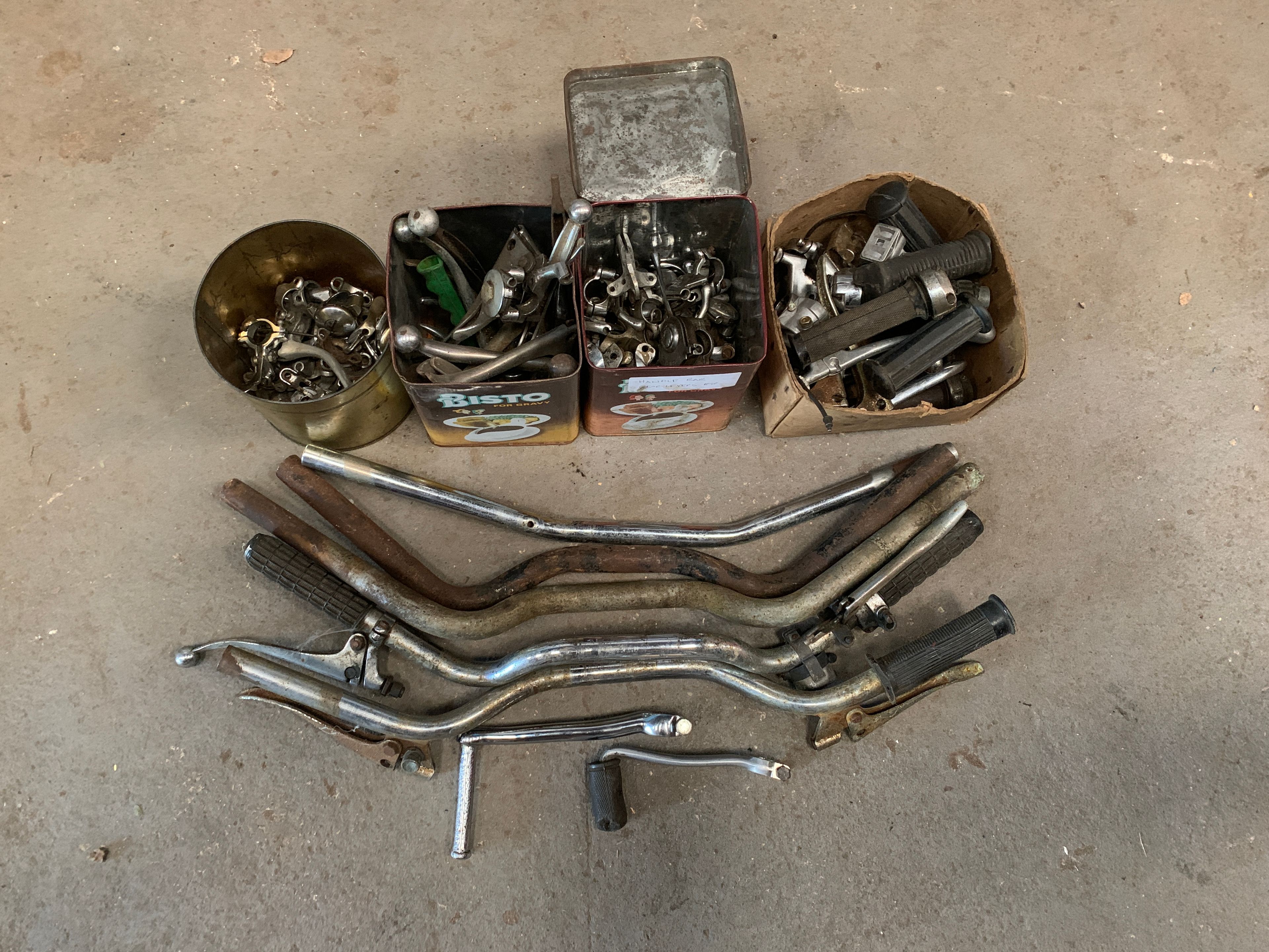 Bonhams Cars : A quantity of assorted handlebar levers and control ...