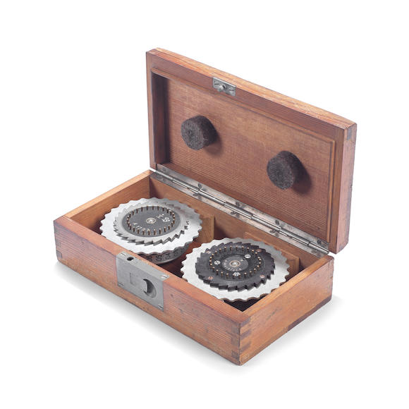 Bonhams An Enigma Rotor Box With Two Rotors German Dated 1936