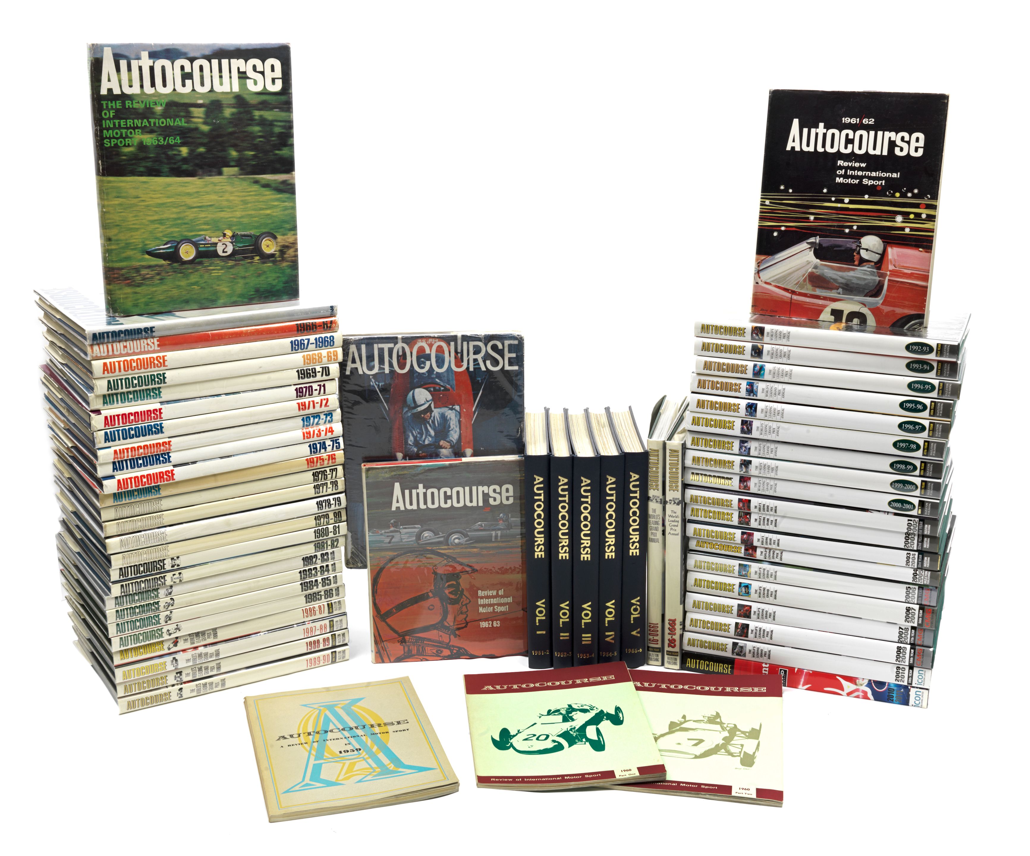 Bonhams Cars : Autocourse annuals; a near complete run from 1951-1956 ...