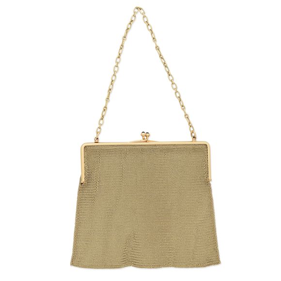 Bonhams : CHARLES HOLL: SAPPHIRE-SET MESH PURSE,