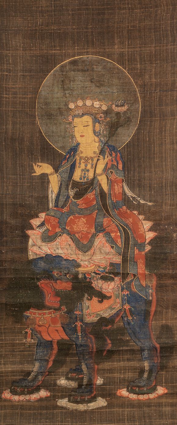 Bonhams : ANONYMOUS Gokei Monju Bosatsu Muromachi (1333-1573), Momoyama ...