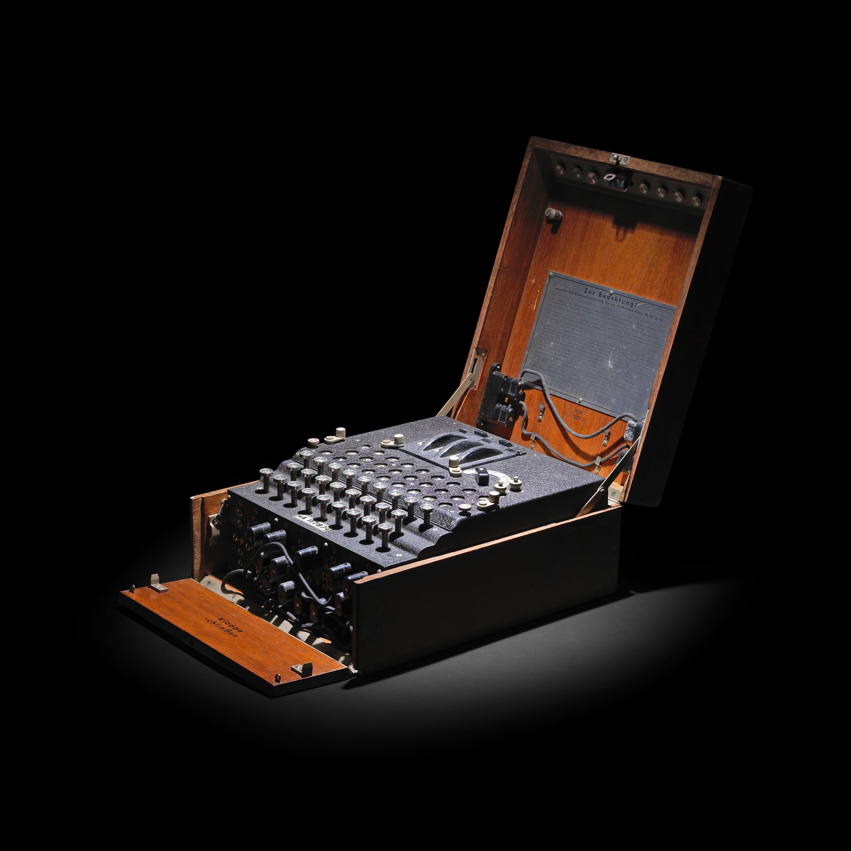 Bonhams : A RARE HEIMSOETH UND RINKE 3-ROTOR ENIGMA CIPHER MACHINE ...