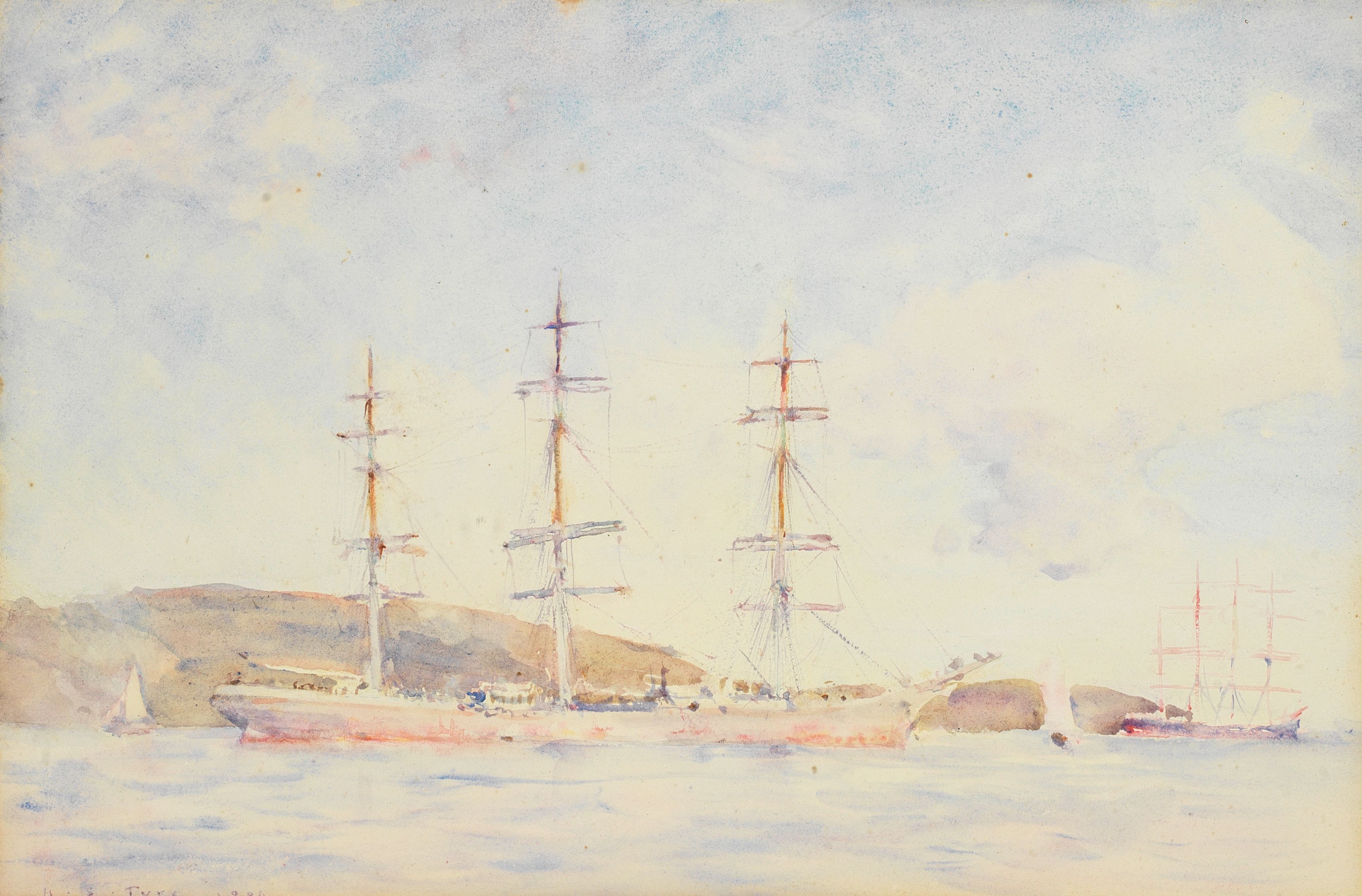 Bonhams : Henry Scott Tuke, RA, RWS (British, 1858-1929) Windjammers in ...
