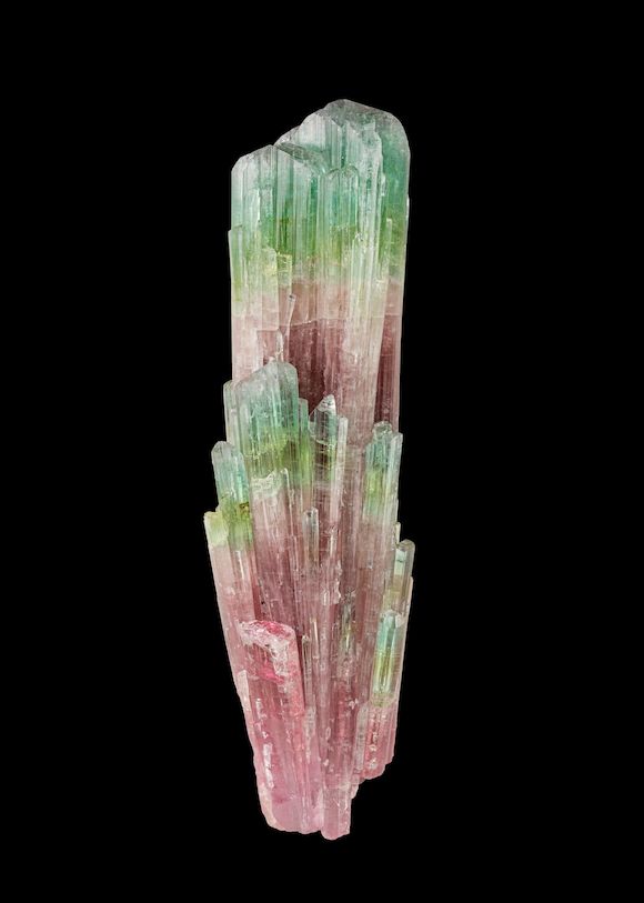 Bonhams : Cristal de tourmaline multicolore Multi-color Tourmaline Crystal