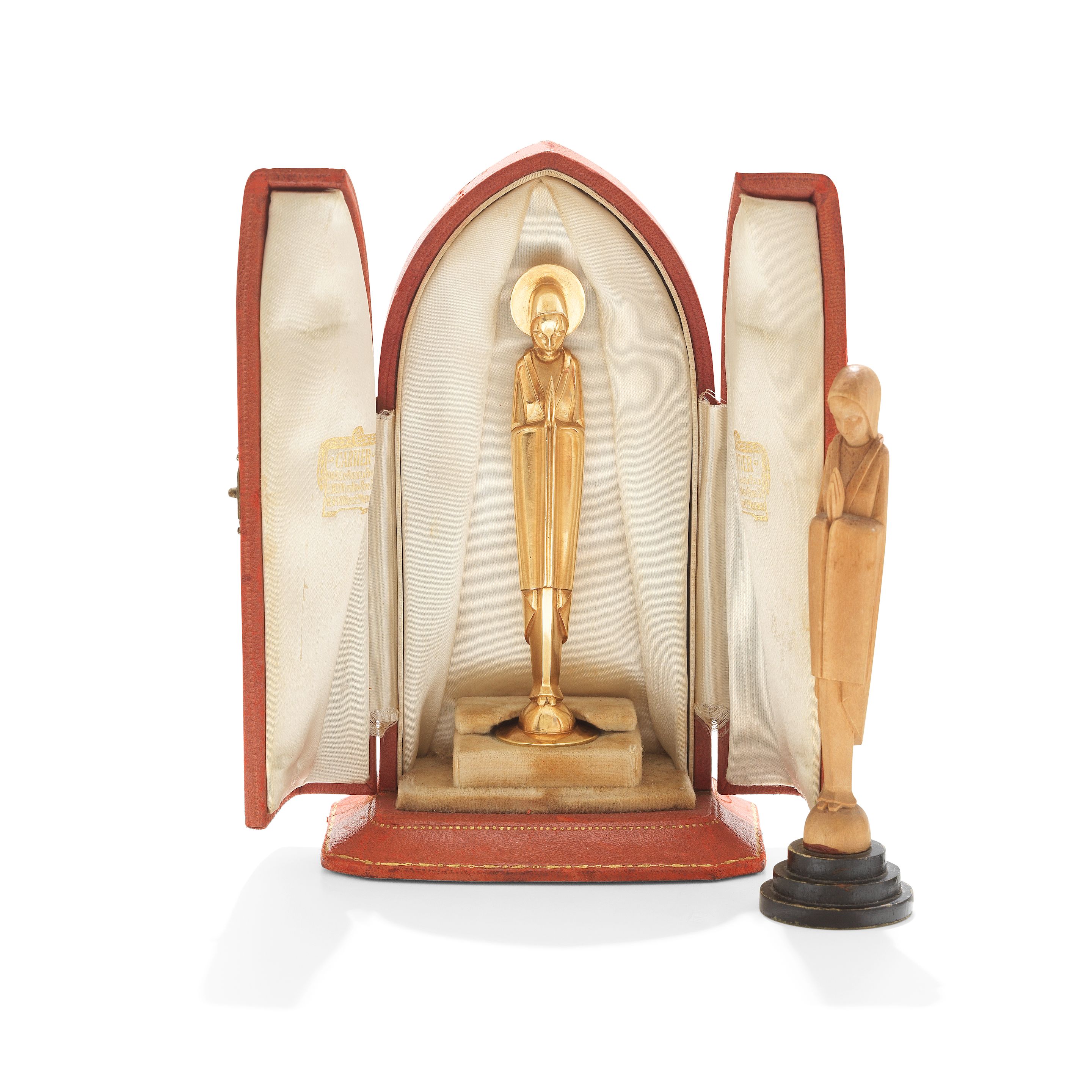 Bonhams : MINIATURE STATUE OF THE VIRGIN MARY, CIRCA 1935 (2)