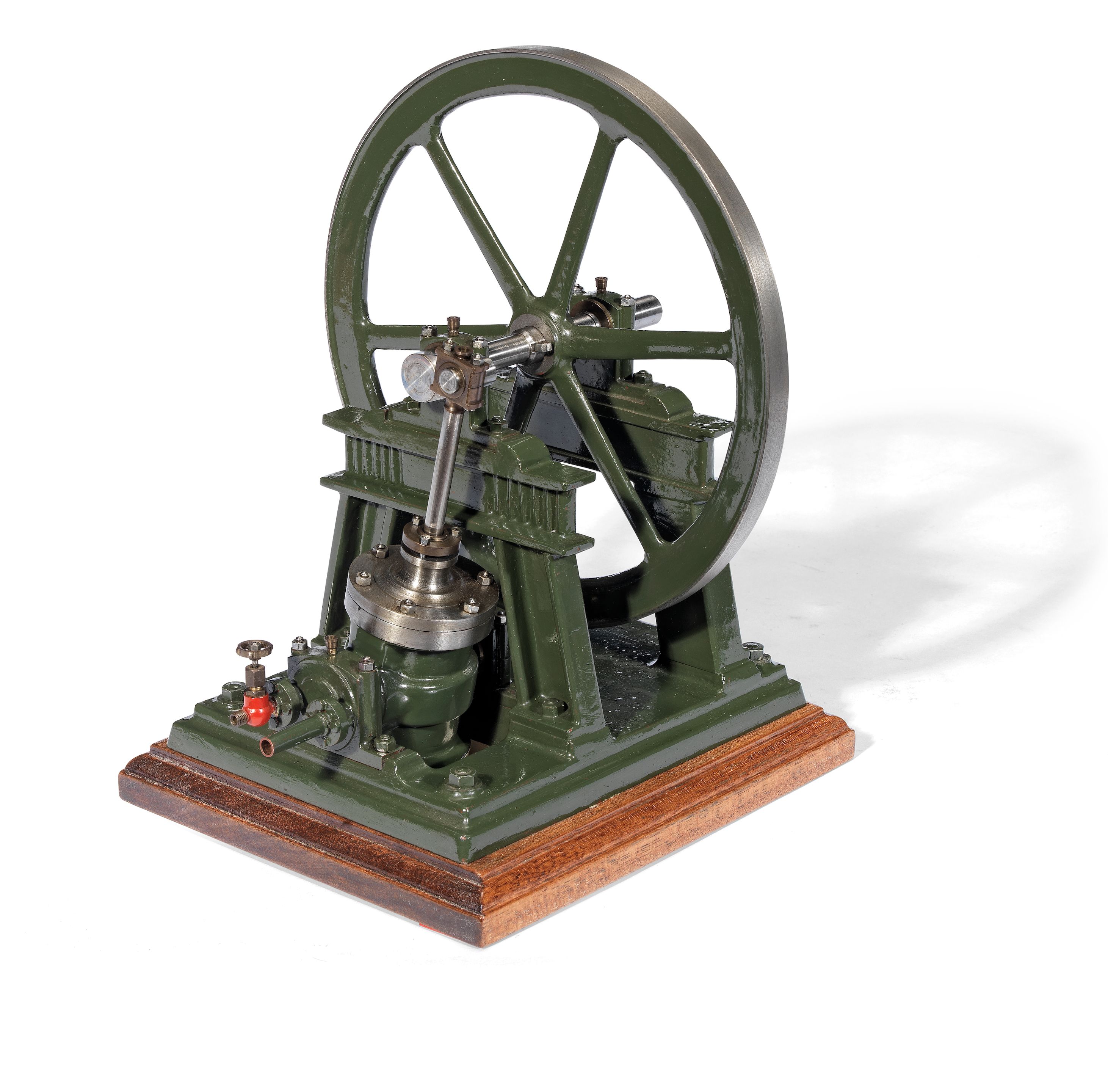 Bonhams : A MODEL OF A PENDULOUS OSCILLATING STEAM ENGINE, ENGLISH ...